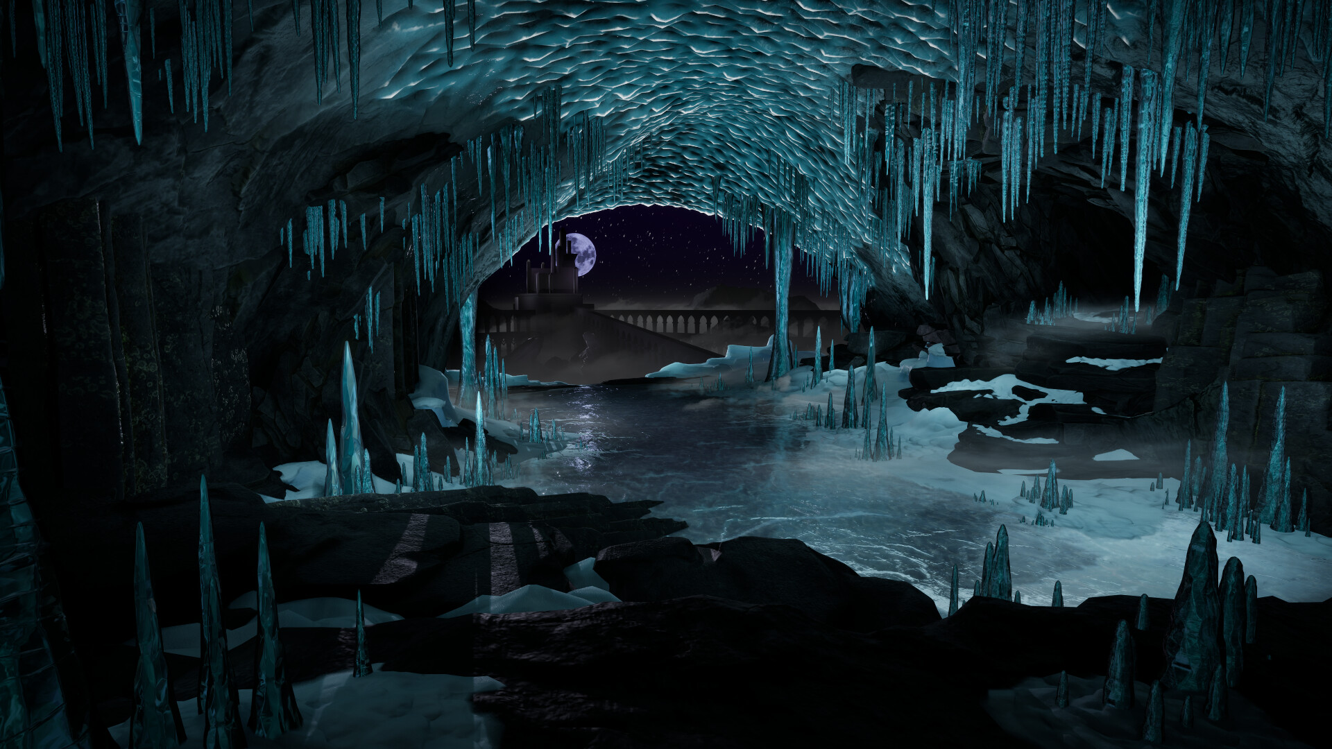 ArtStation - Ice Cave at the end