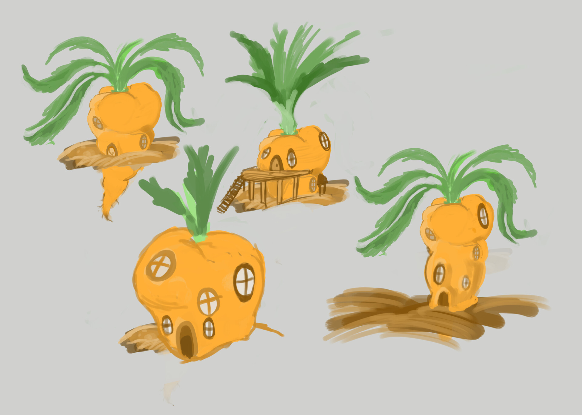 ArtStation - carrot house