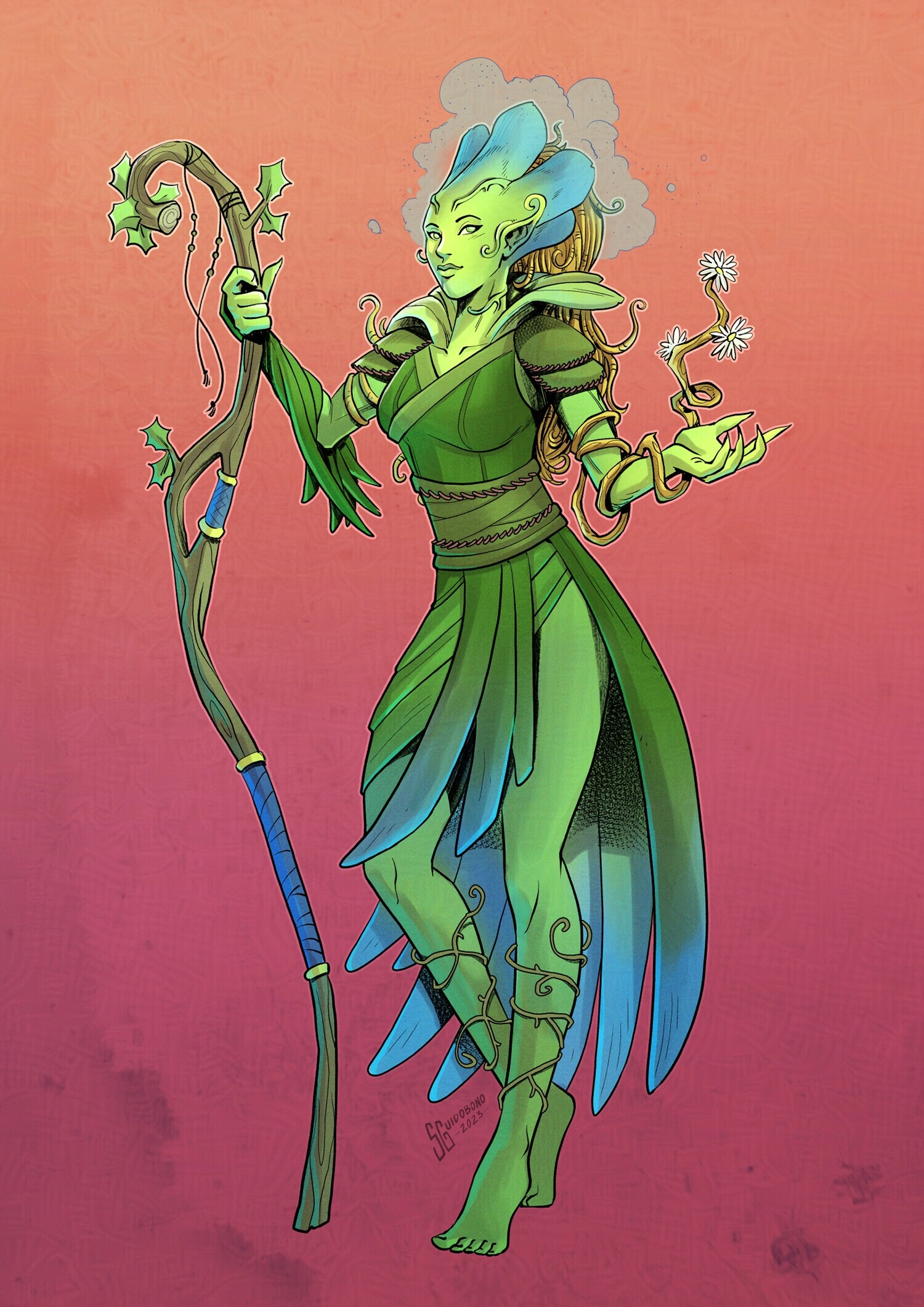 ArtStation - Alseides Nymph Druid | D&D Character Design