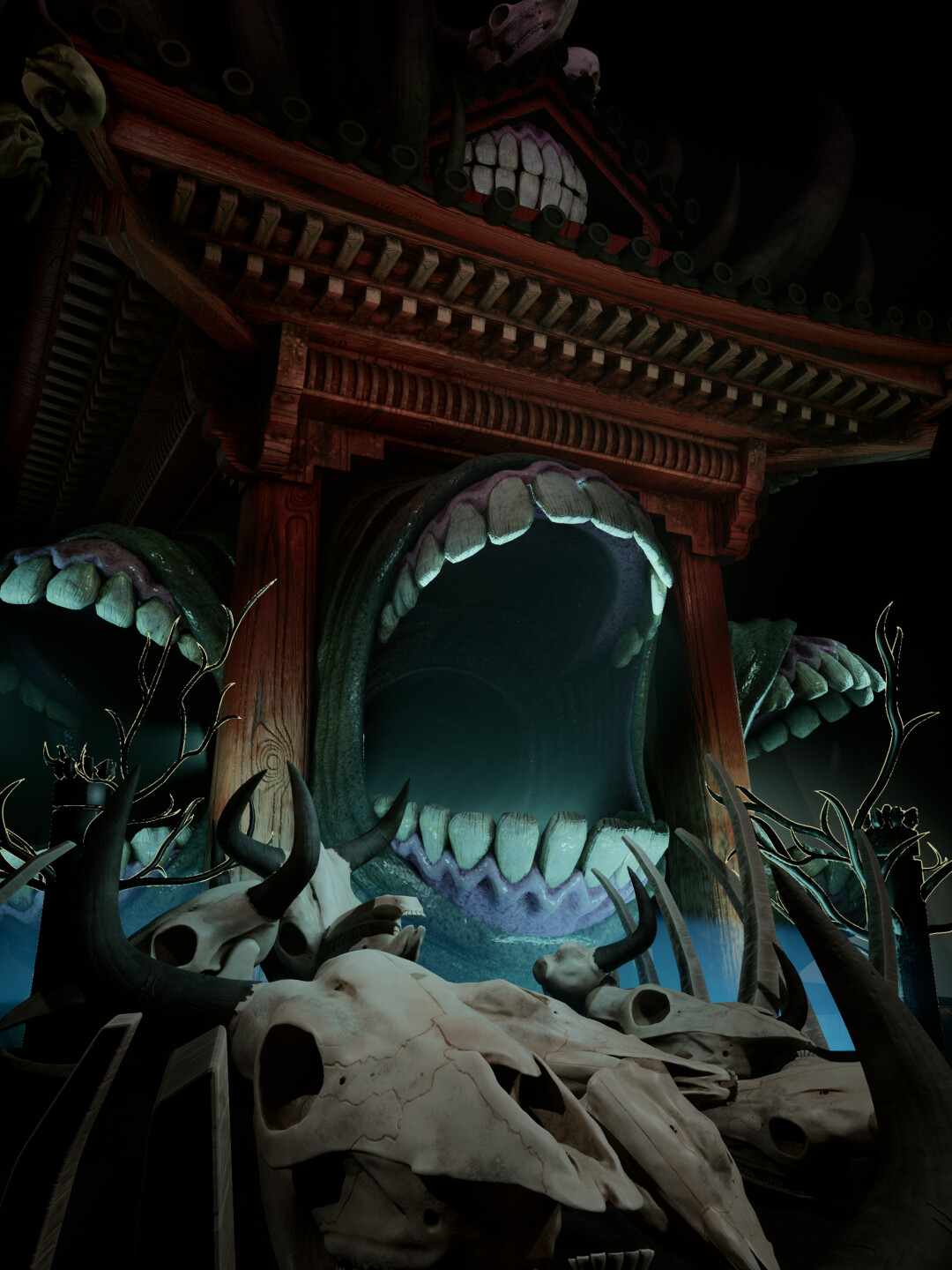 ArtStation - Malevolant Shrine Closeup