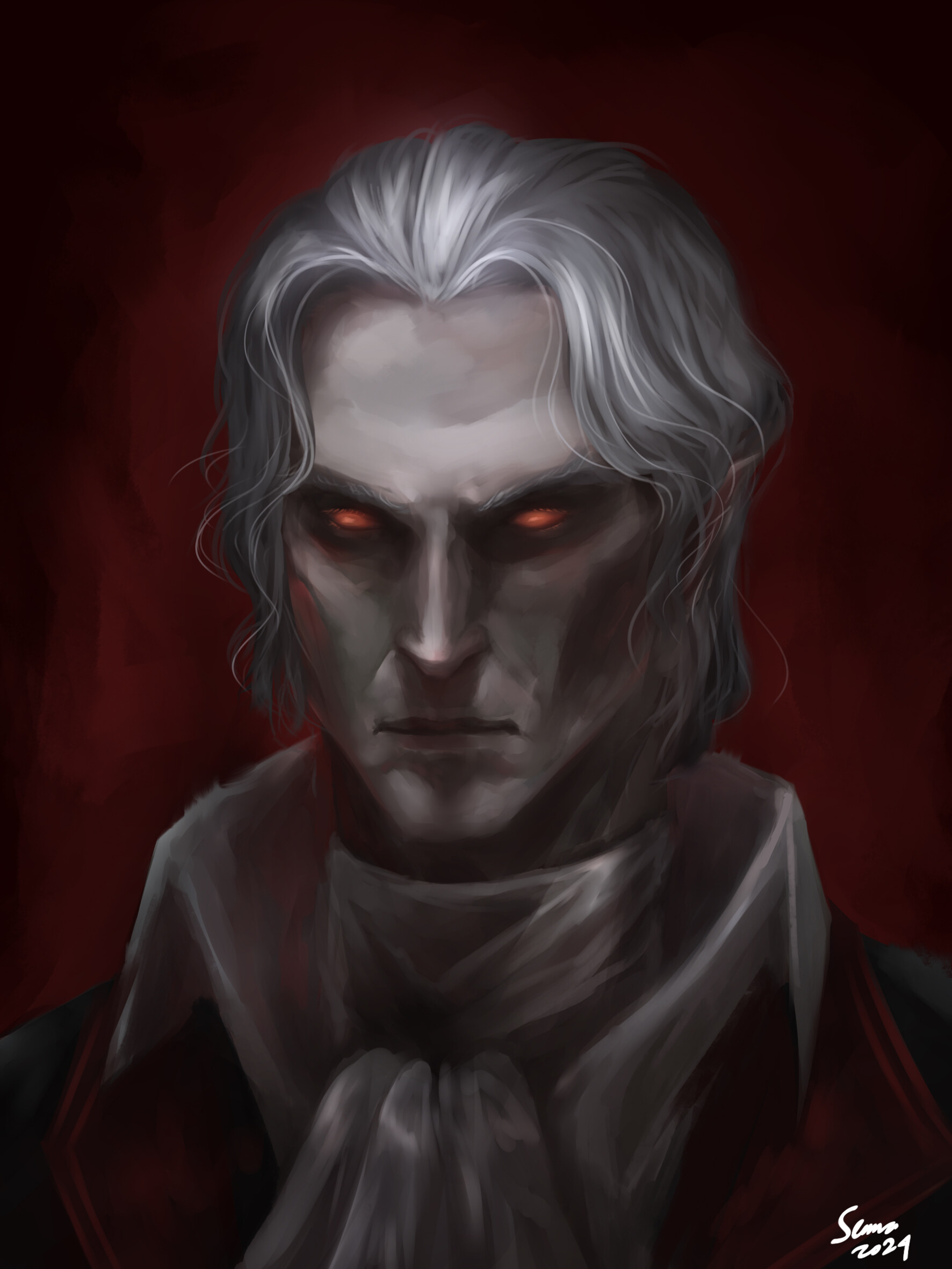 ArtStation - Vampire dnd Potrait