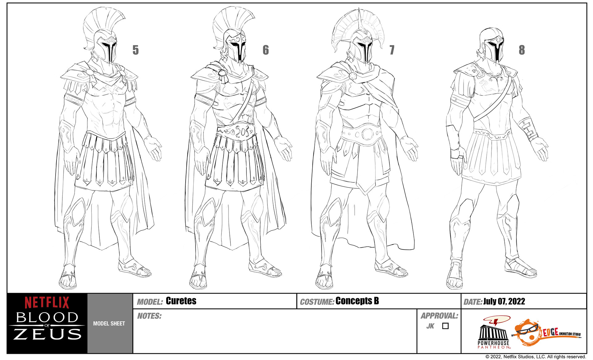 Steven-Wayne Ellison - Blood of Zeus Season 2 : Curetes Character Designs
