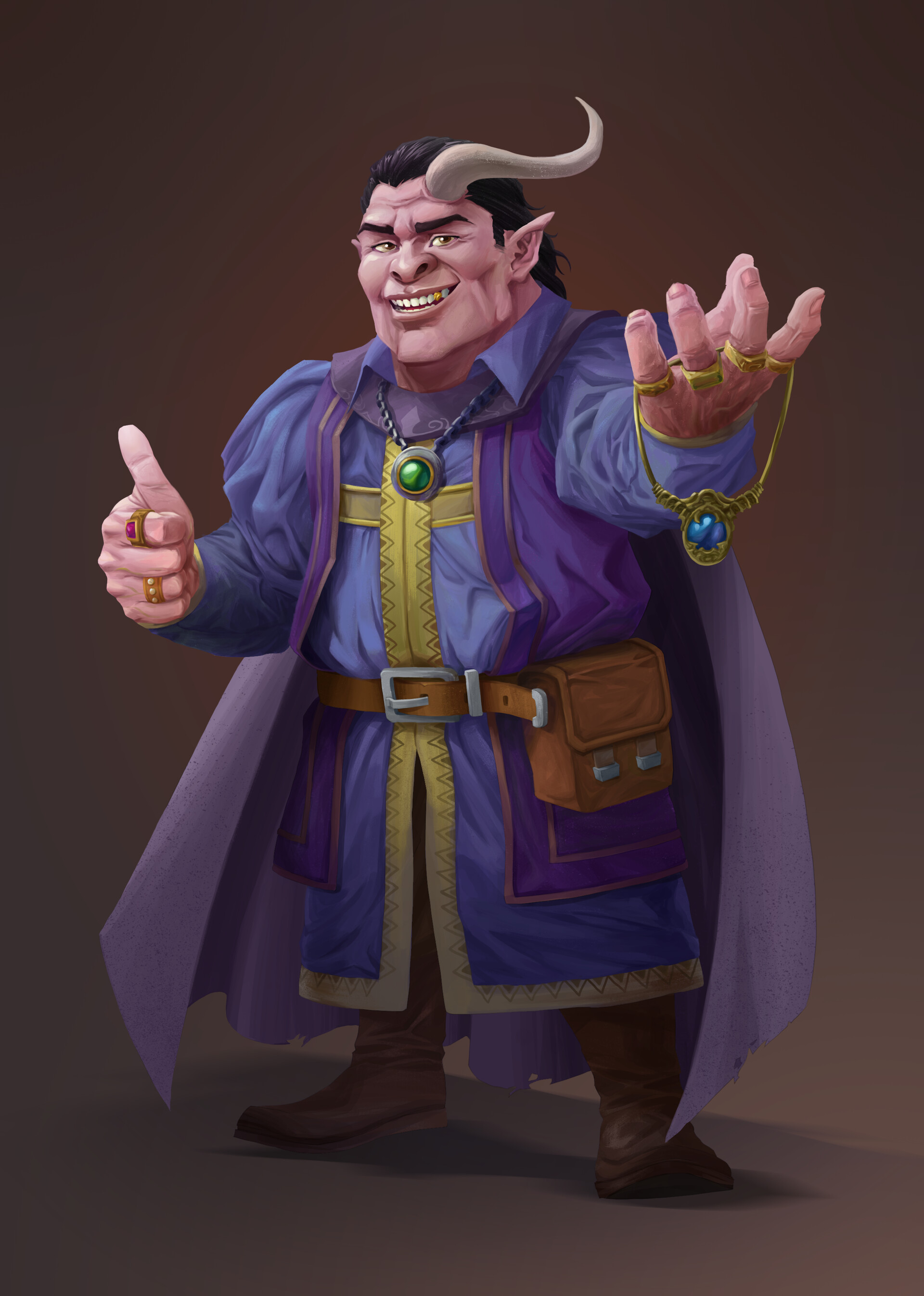 ArtStation - One-horned Merchant