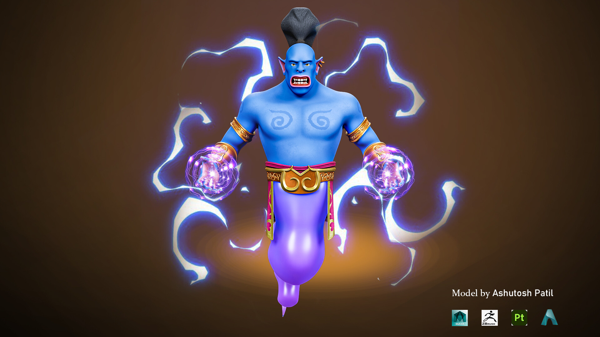 ArtStation - Stylized Genie Lamp