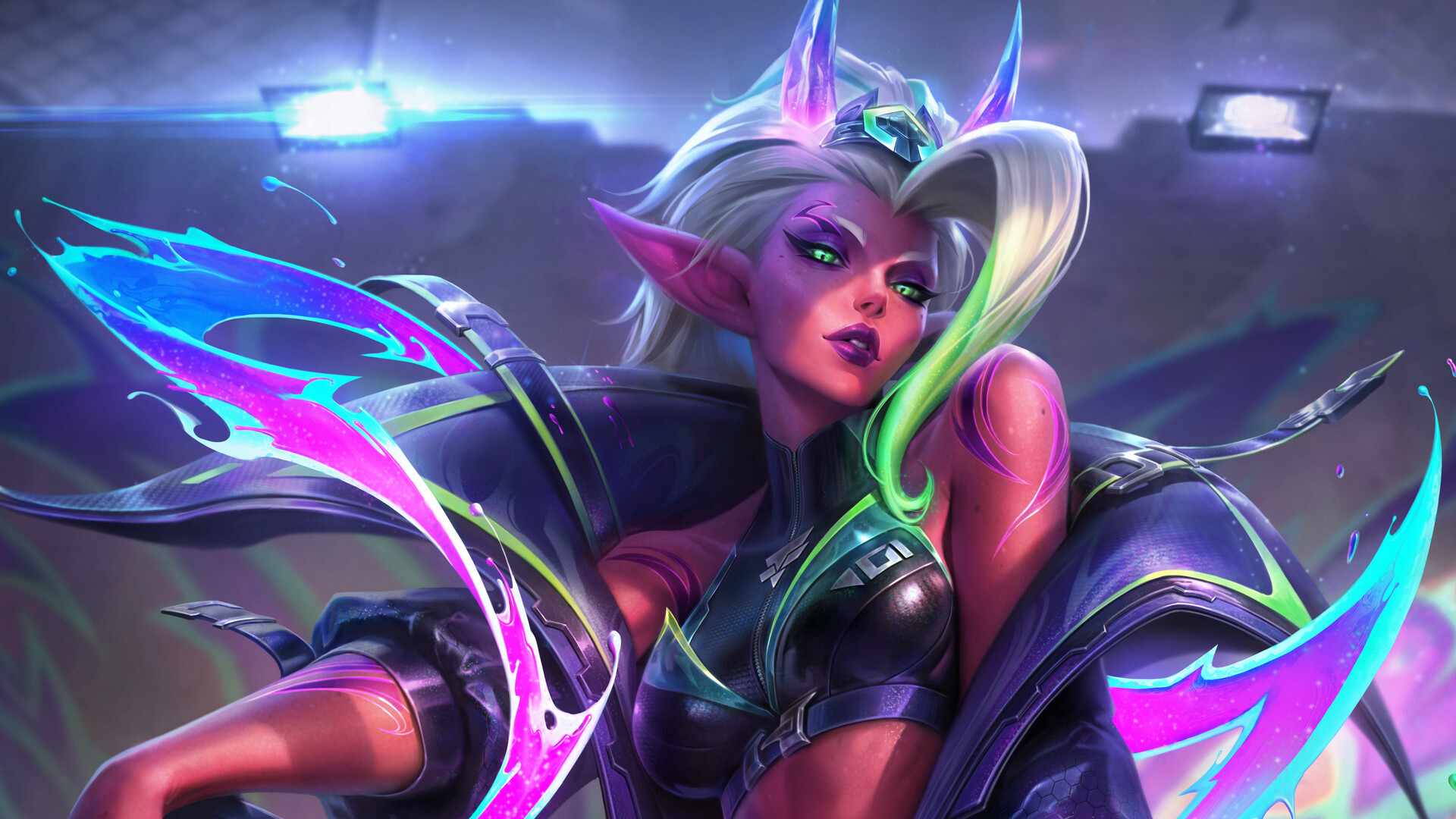 Foritis wang - League of Legends - Street Demons Zyra Splash Art