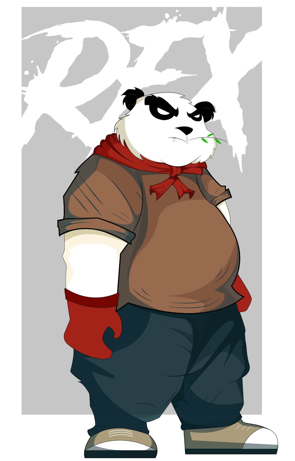 smriti swaroop - Cartoon Panda Vector Art.