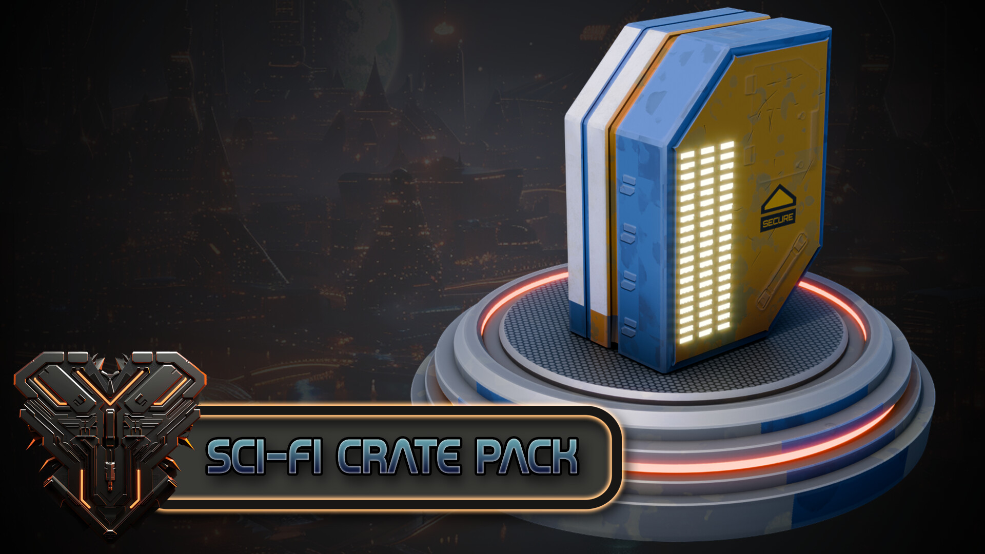 3D Tudor - Blender & Unreal Engine Massive Stylized Sci-fi Crate Pack