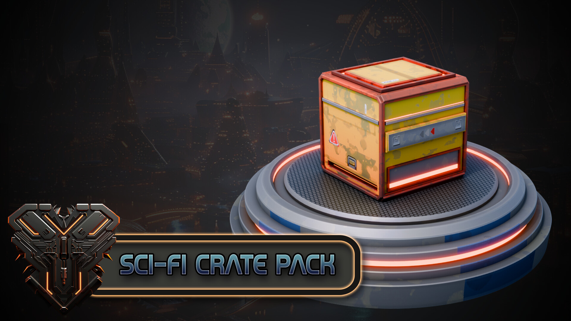 3D Tudor - Blender & Unreal Engine Massive Stylized Sci-fi Crate Pack