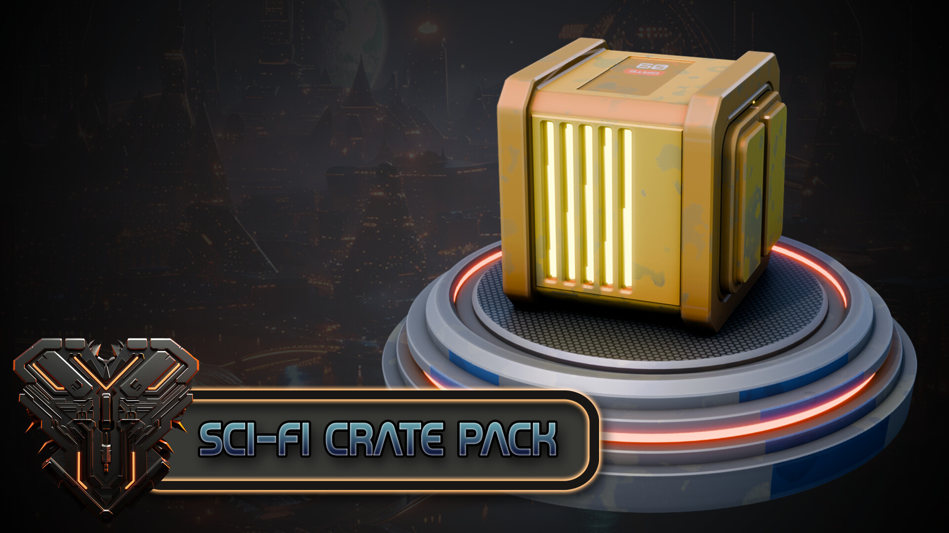 3D Tudor - Blender & Unreal Engine Massive Stylized Sci-fi Crate Pack