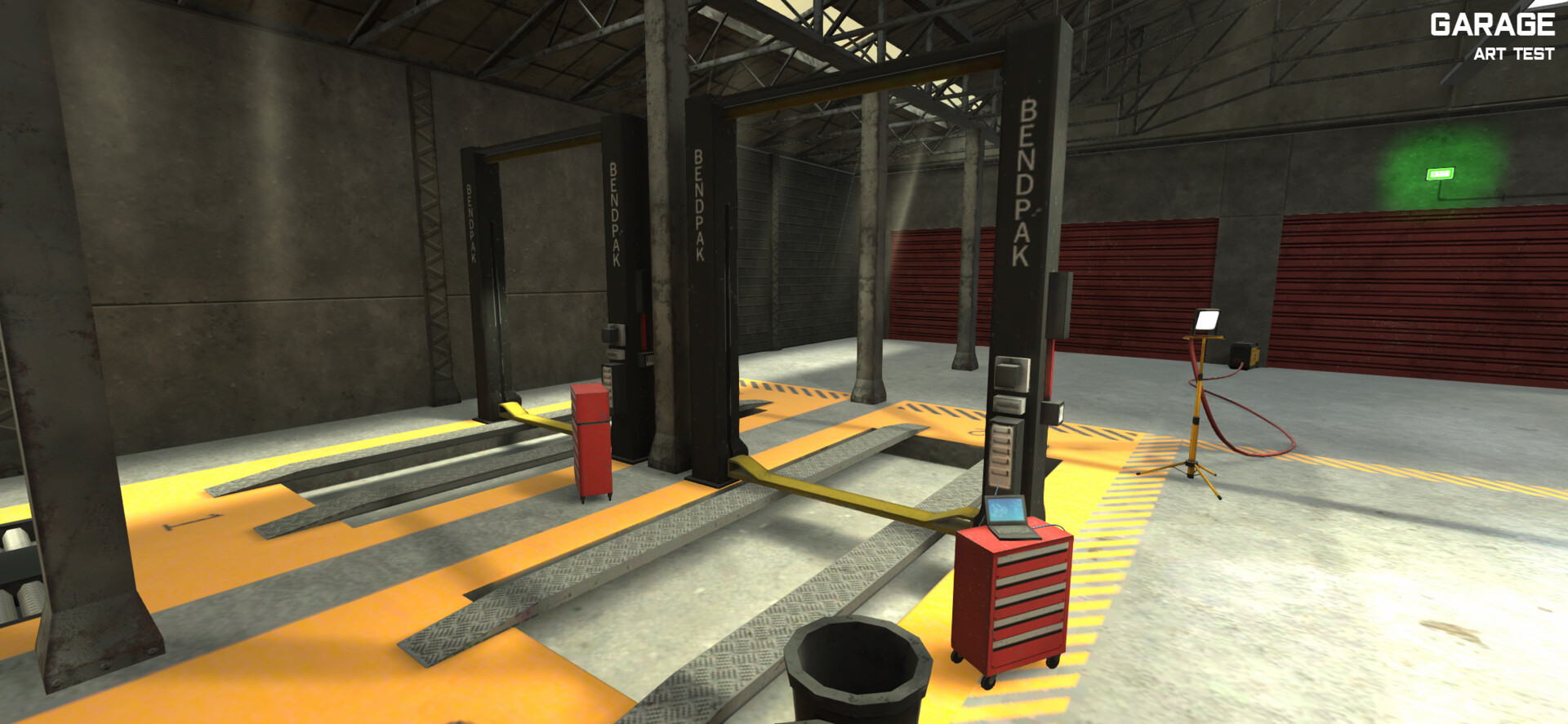 Anton Sherlock - Mobile Game Ready Garage Scene - Axes in Motion Art ...