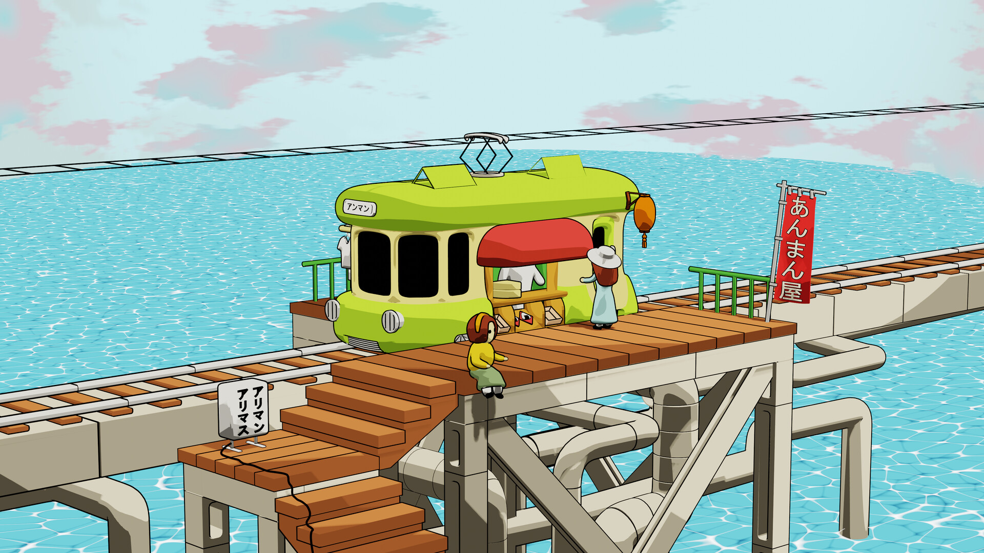 ArtStation - Anime style food tram (+animation)