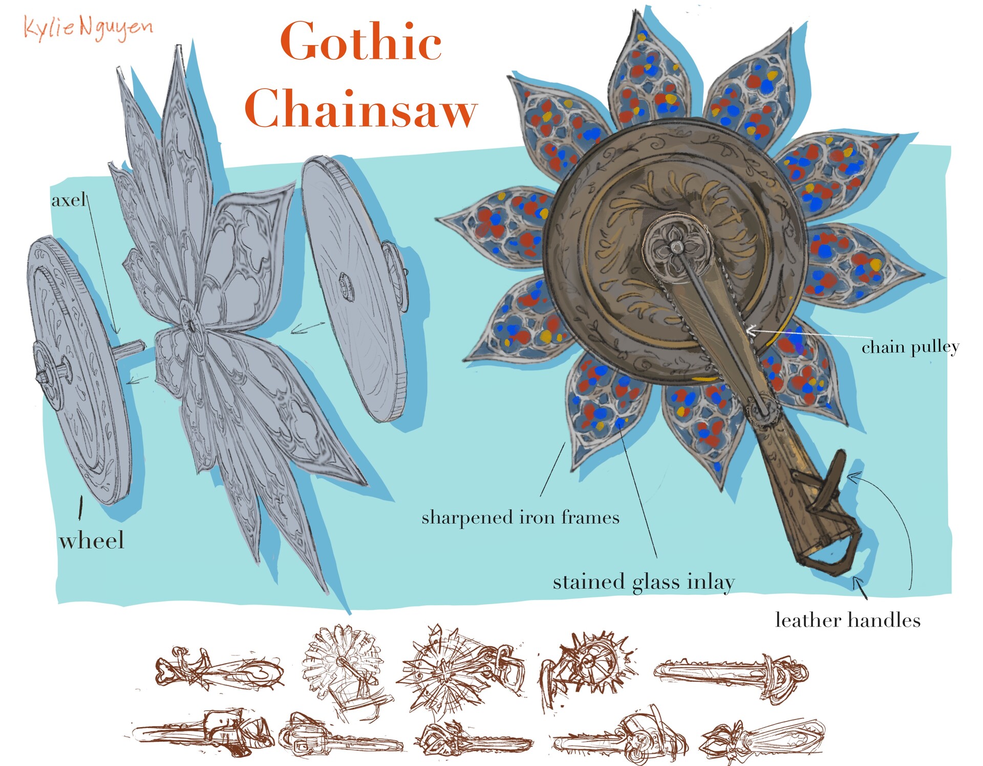 ArtStation - Gothic Chainsaw