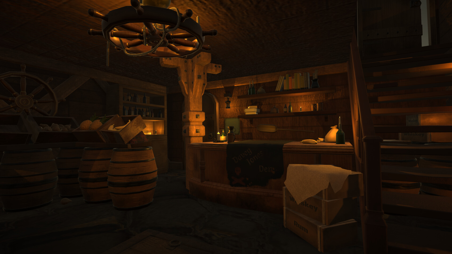 ArtStation - Inn and Market - Sea of Thieves Inspired