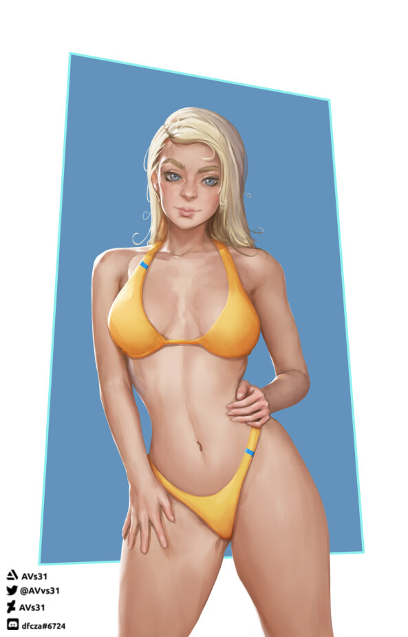 ArtStation - Pin_up_blonde
