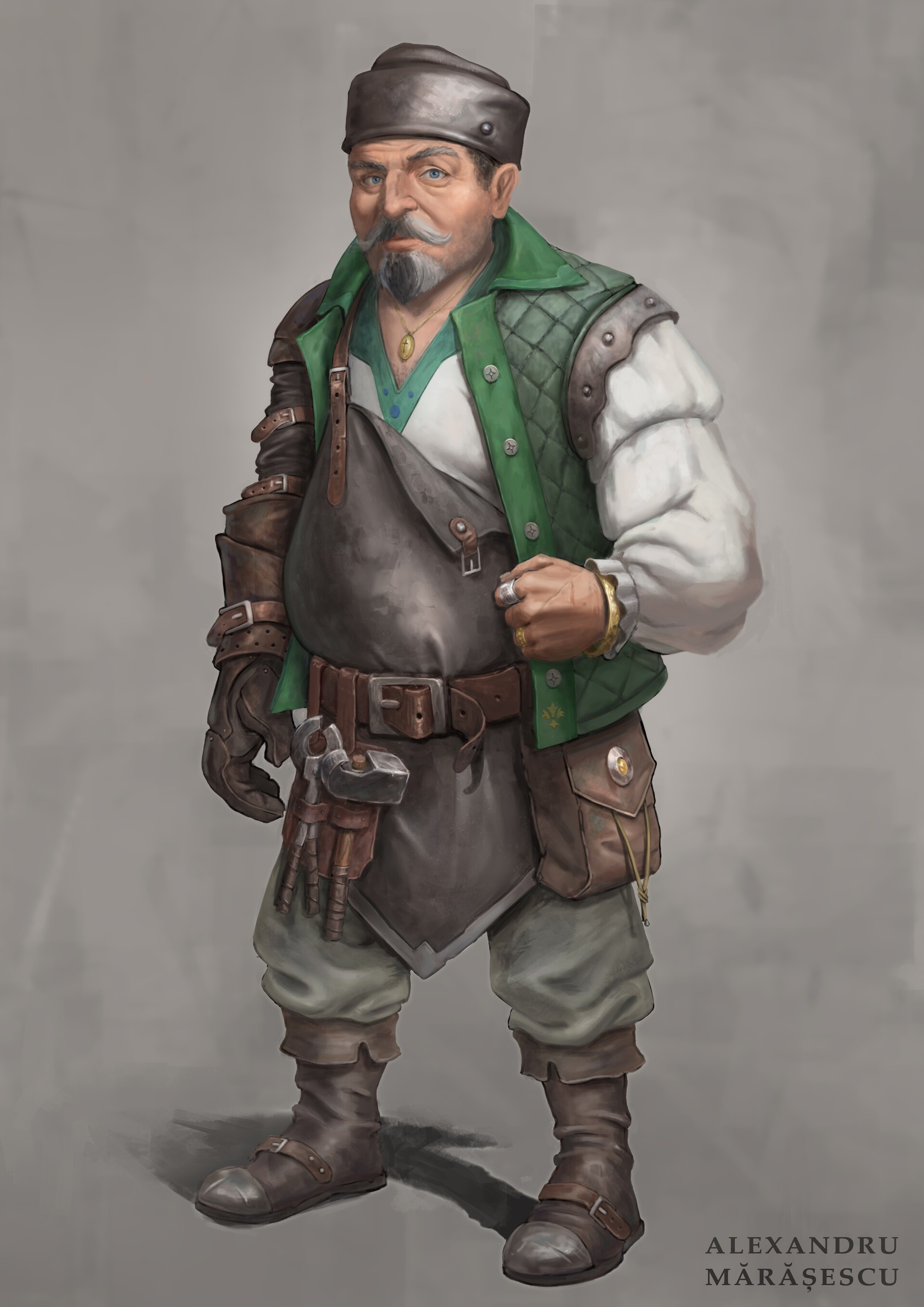 ArtStation - Medieval Merchant / Blacksmith