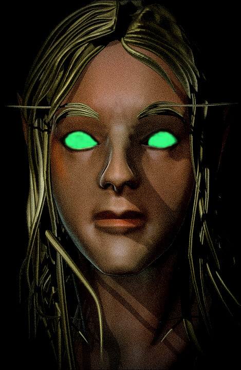 ArtStation - Female High Elf Head