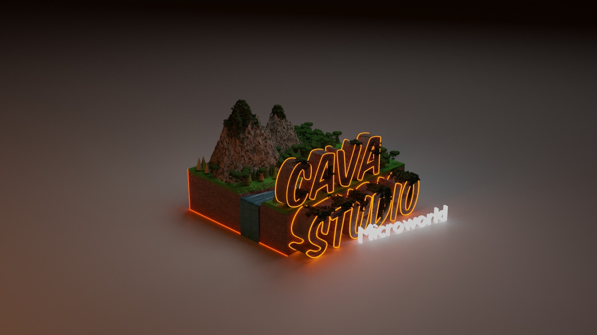 ArtStation - MicroWorld CAVA Studio Logo