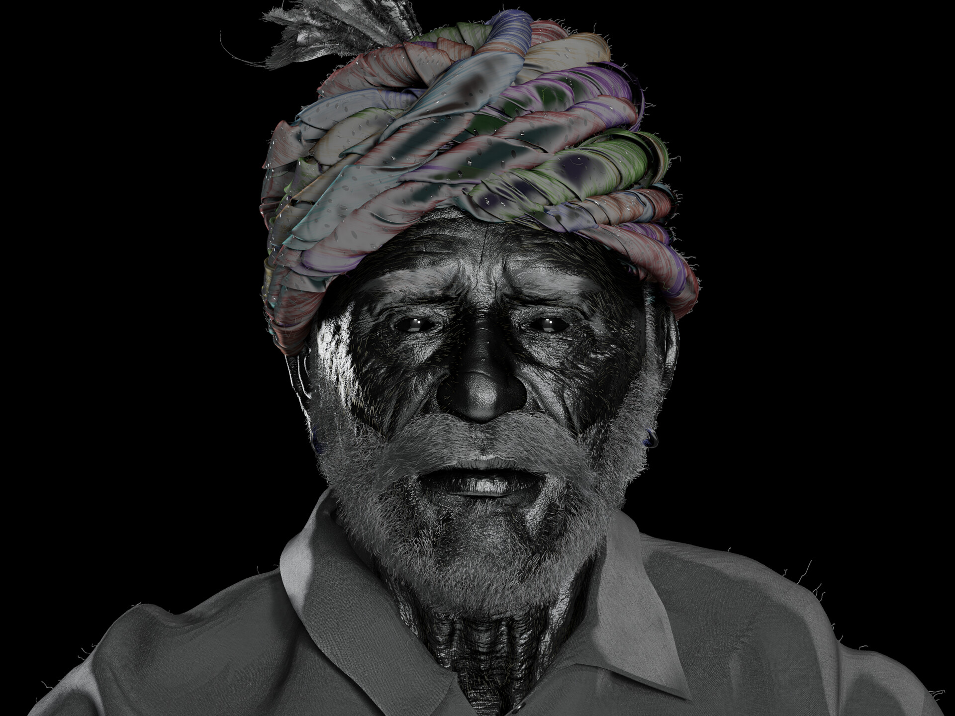 Akshay Mankar - A Oldman portrait