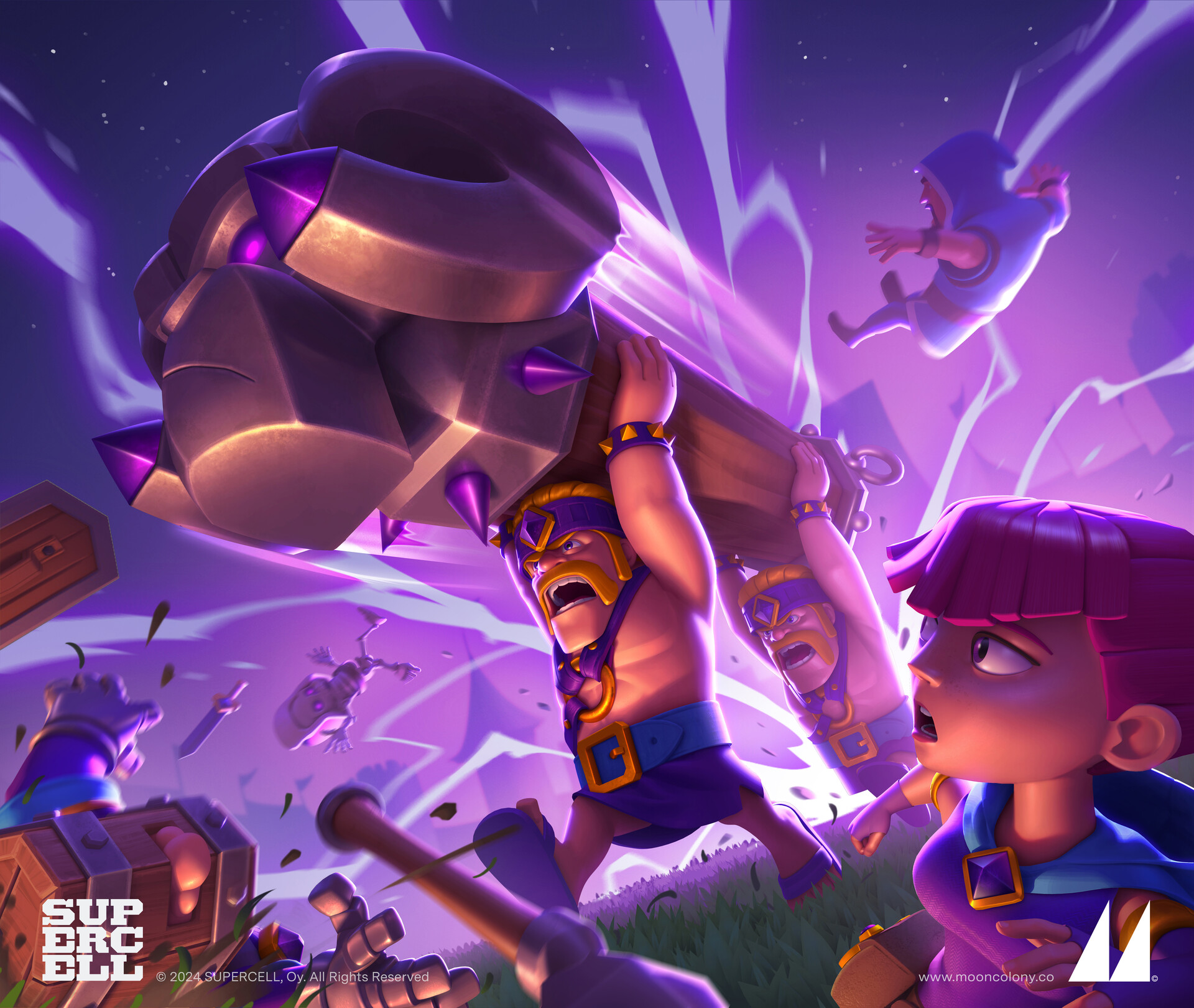 Mooncolony - Clash Royale | Battle Ram Evolution Key Art