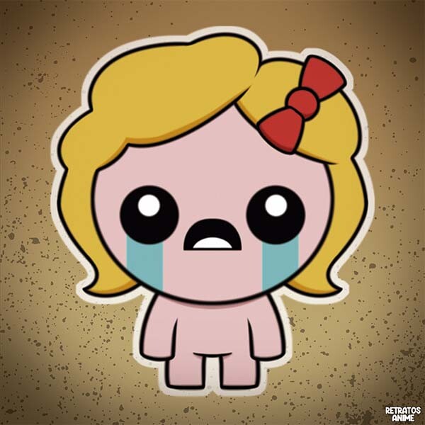Retratosanime - Magdalene, The Binding of Isaac