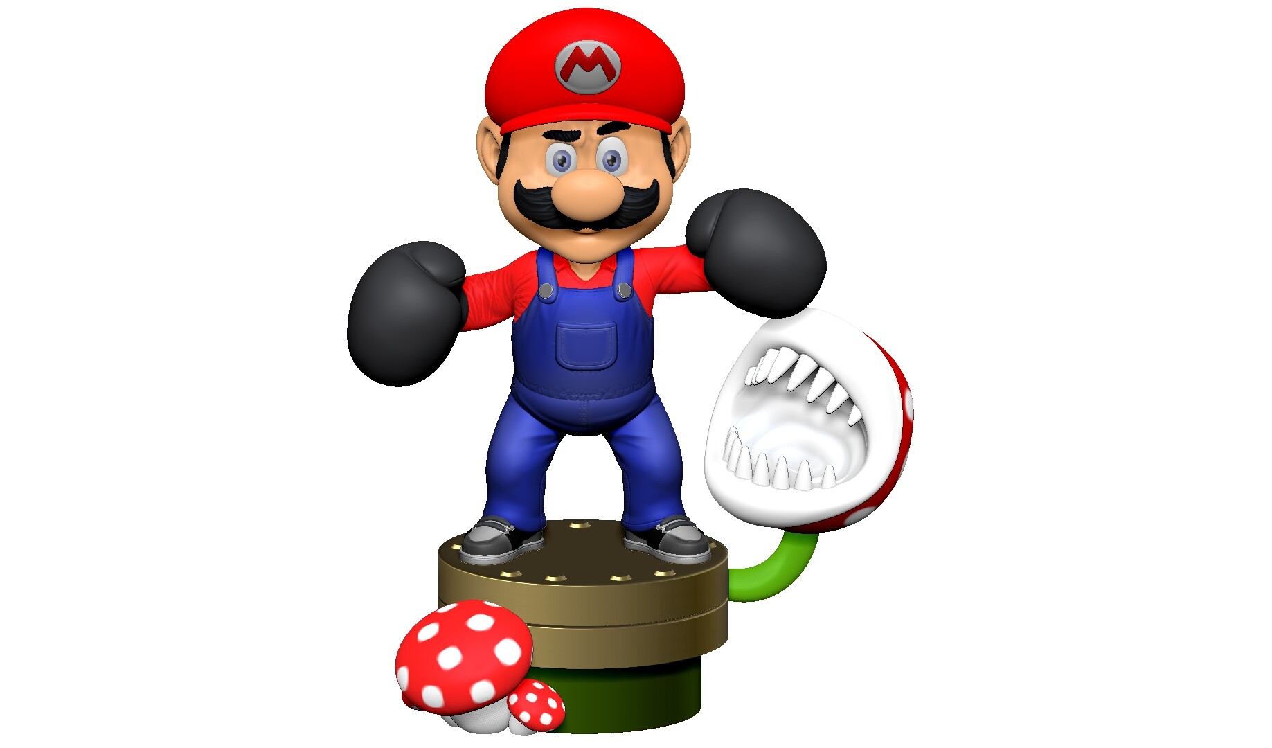 ArtStation - Super Mario boxer for 3d print stl