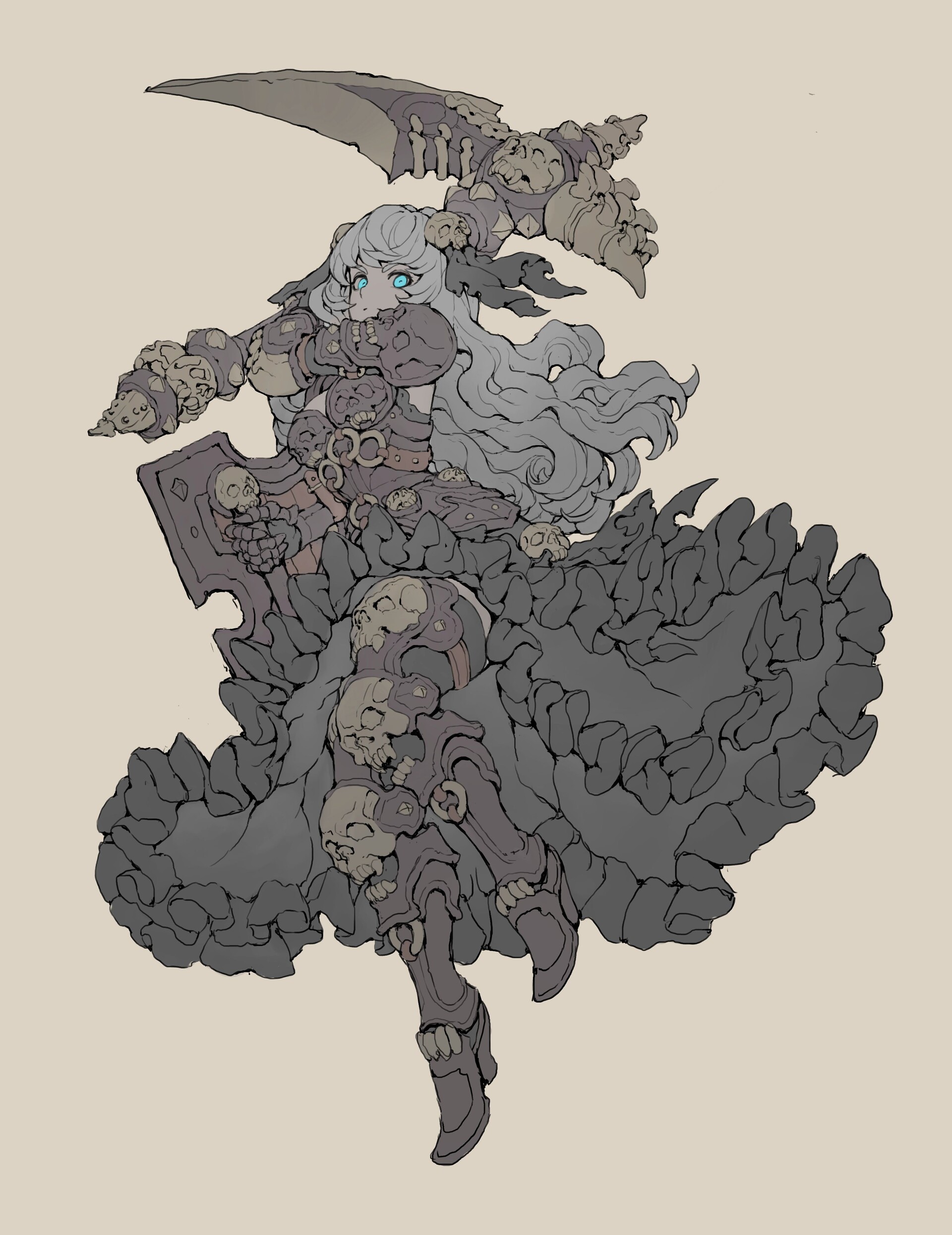 ArtStation - Lady Death Knight Lineart