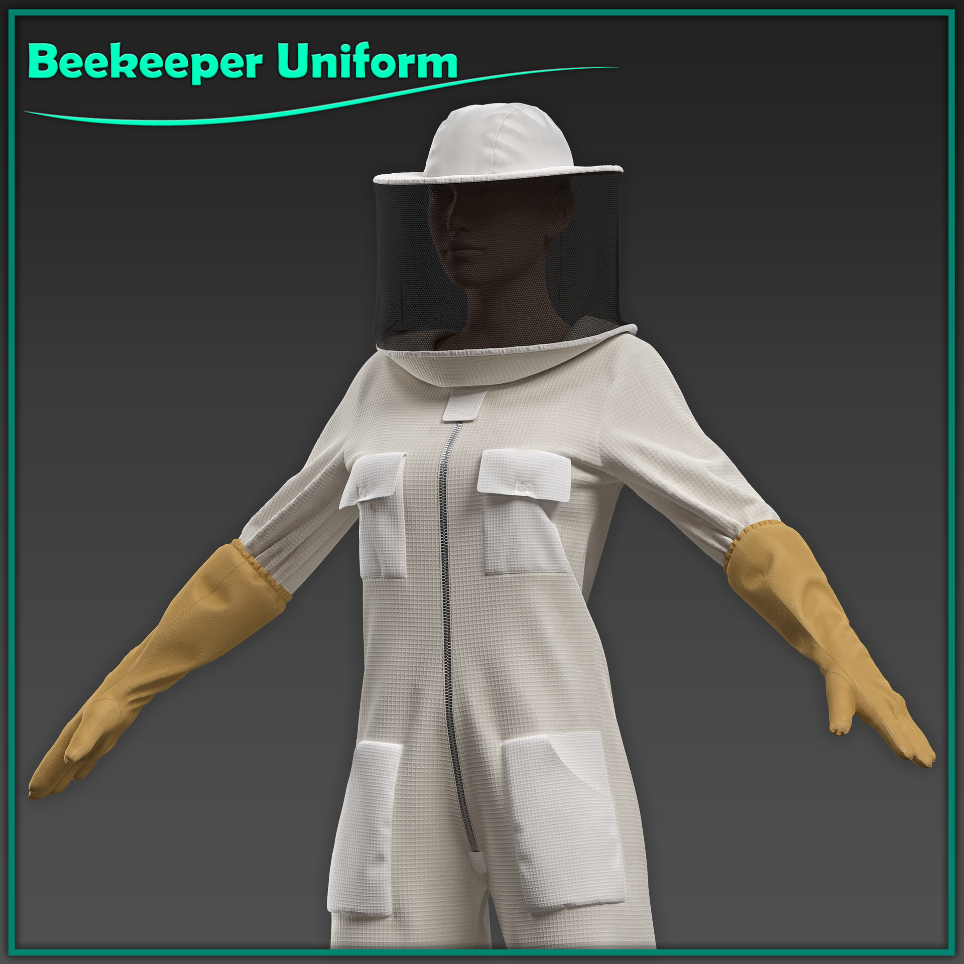 ArtStation - female beekeeper uniform