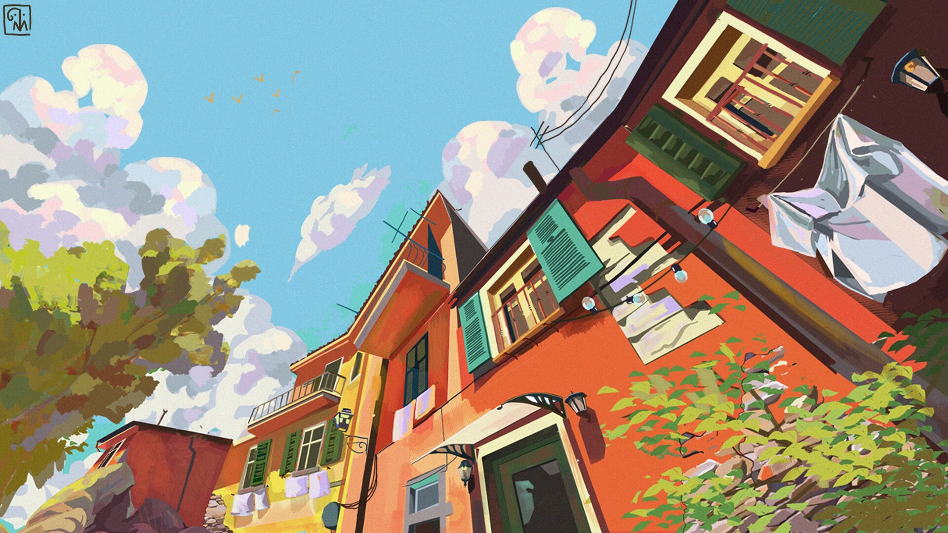 ArtStation - orange house