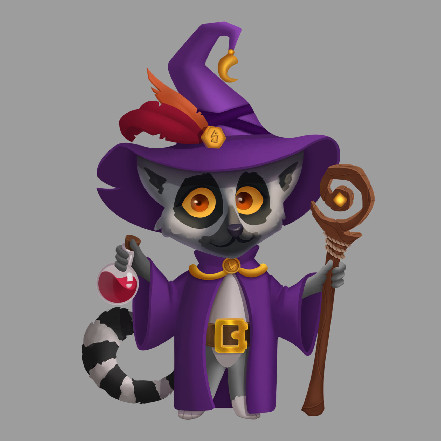 ArtStation - The lemur wizard 🪄🔮