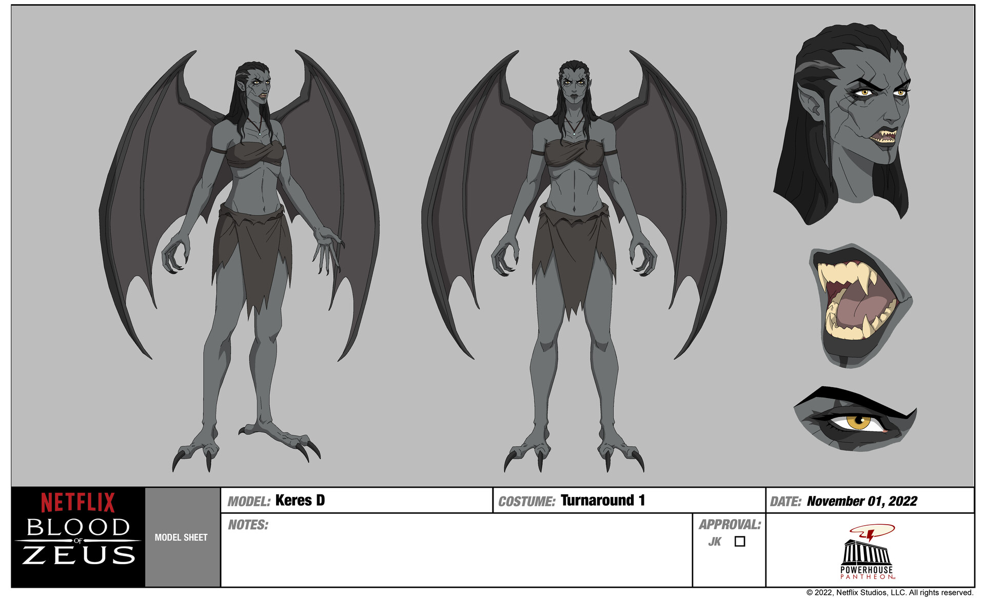 Steven-Wayne Ellison - Blood of Zeus Season 2 : Keres Character Designs