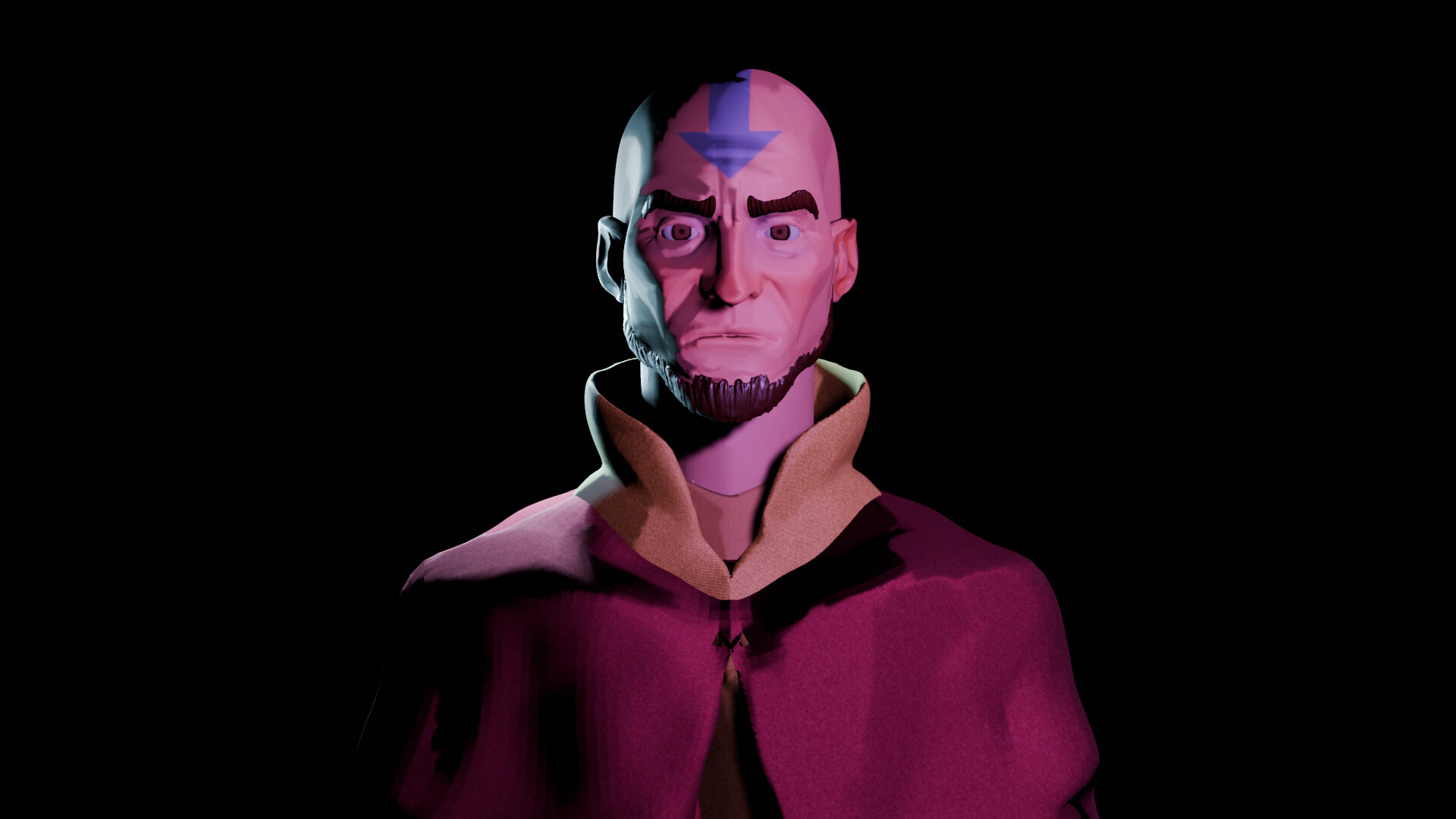 ArtStation - Old Aang - Avatar The Last Airbender FANART