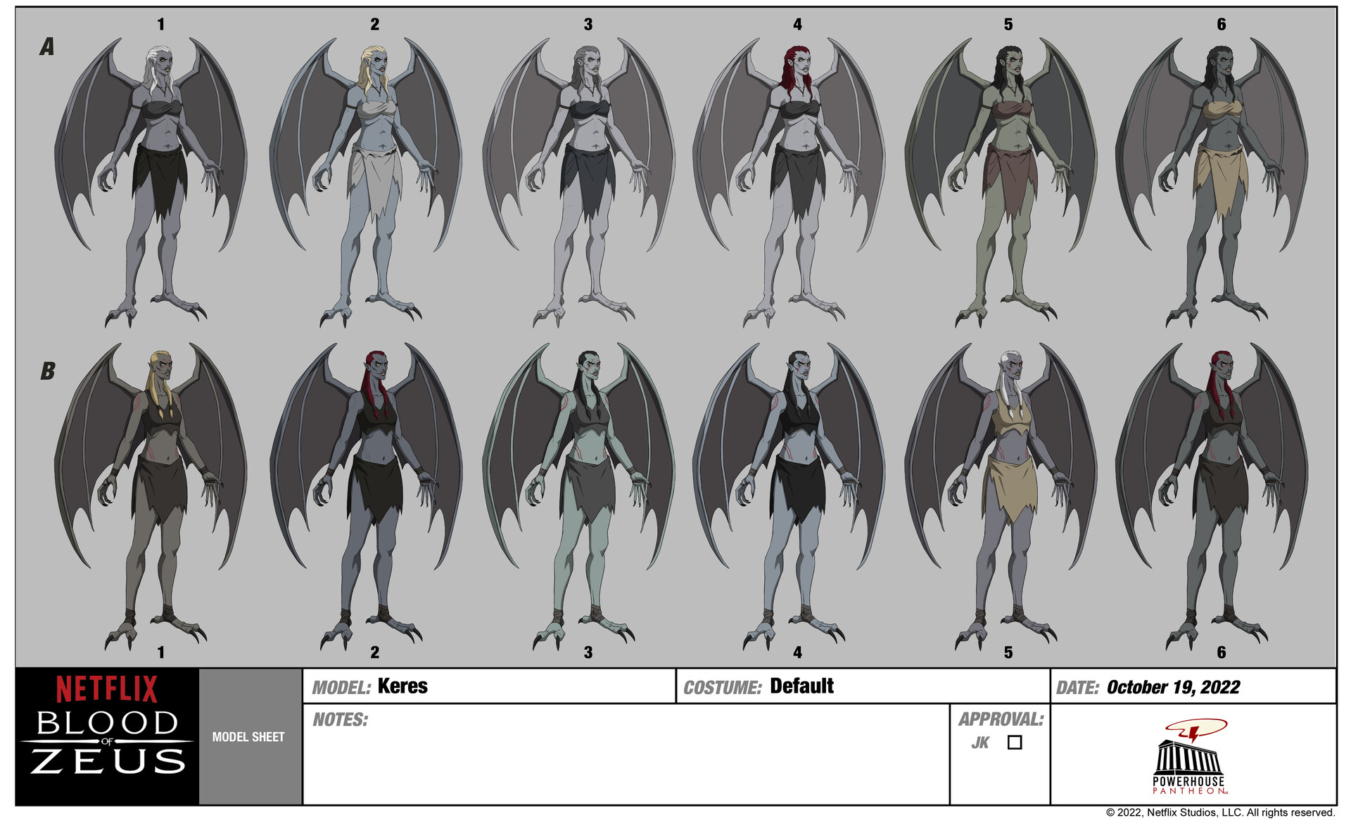 Steven-Wayne Ellison - Blood of Zeus Season 2 : Keres Character Designs