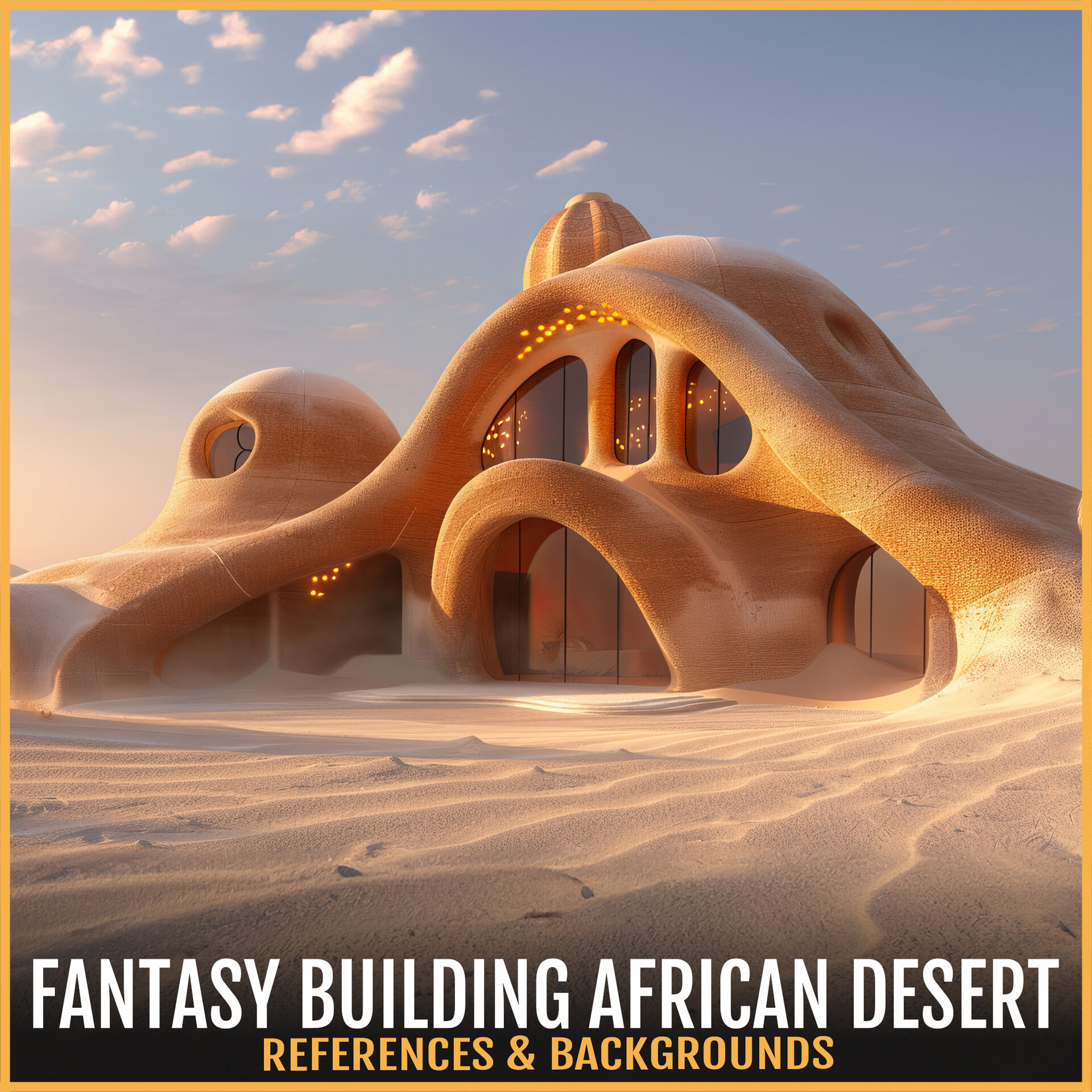 ArtStation - 505 FANTASY BUILDINGS IN THE AFRICAN DESERTS