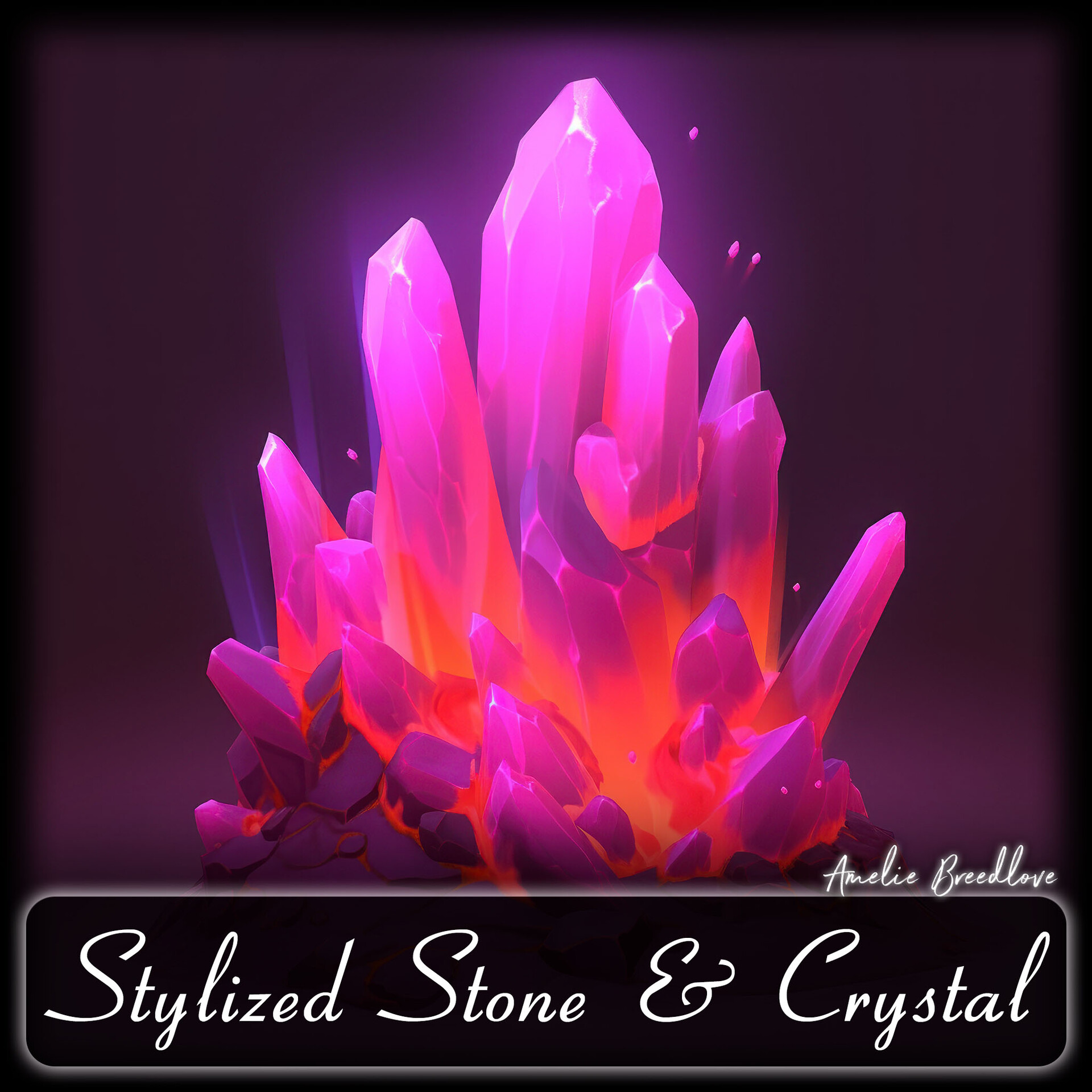 ArtStation - 300 Stylized Stone and Crystal Reference Pack | 4K | v.9