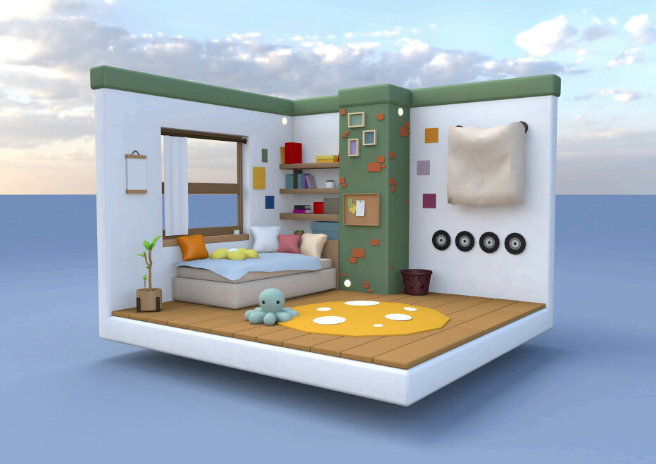 ArtStation - Low poly room design