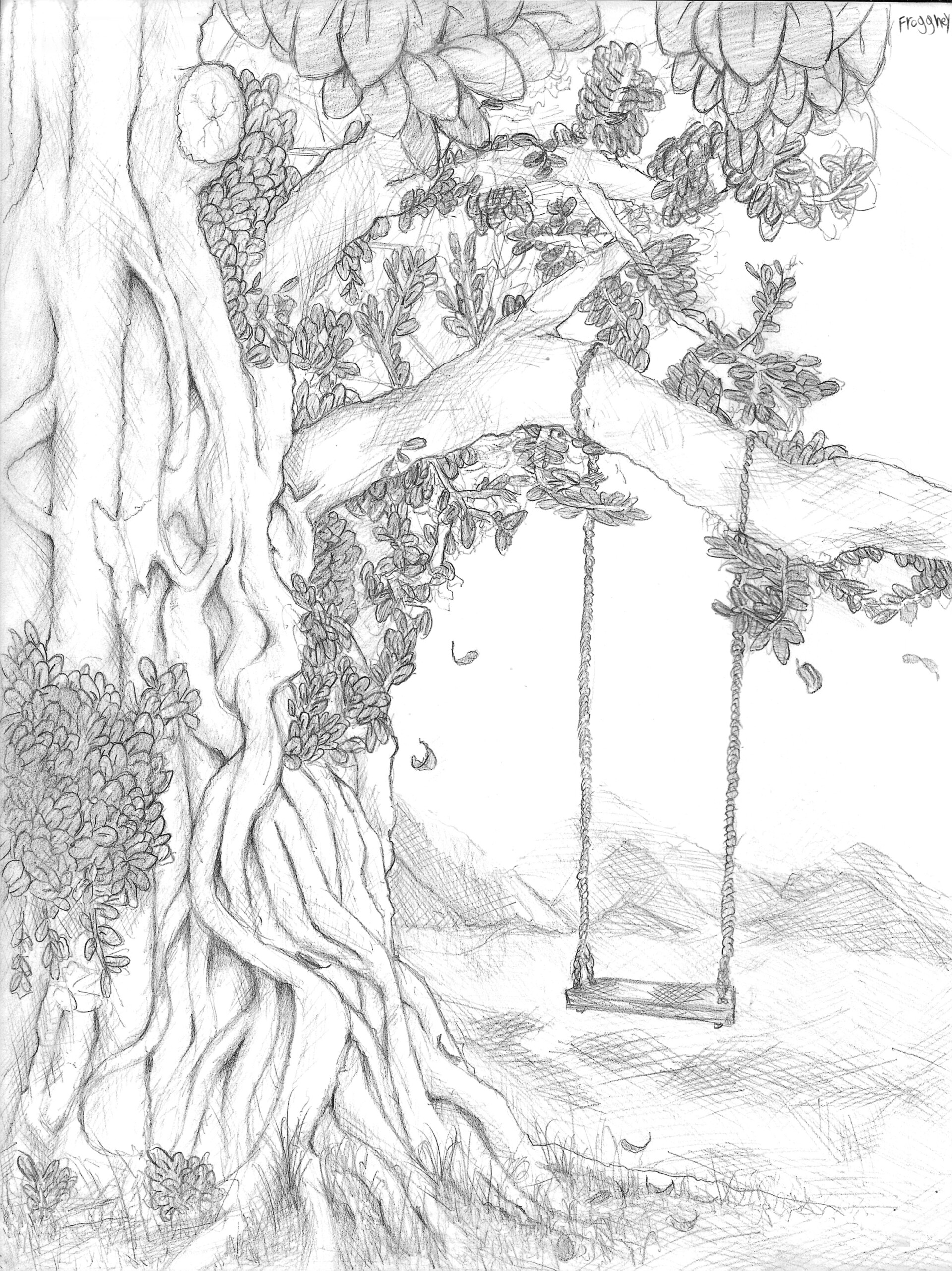 ArtStation - Lonely Tree Swing