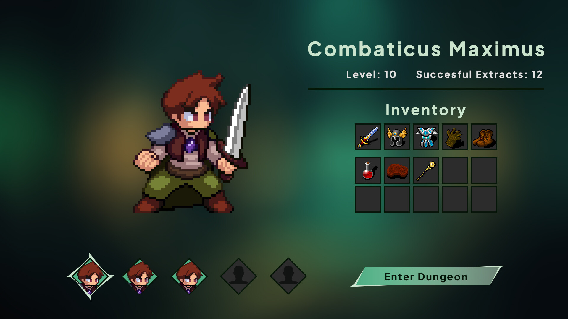 Andrew - 2024 Dungeon Crawl Game Jam UX / UI