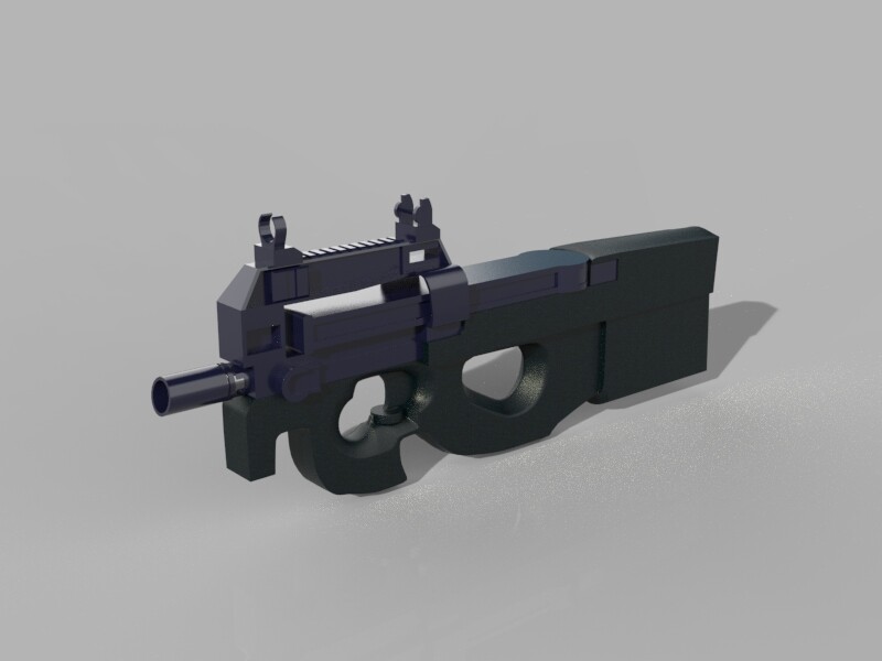 ArtStation - P90 Gun
