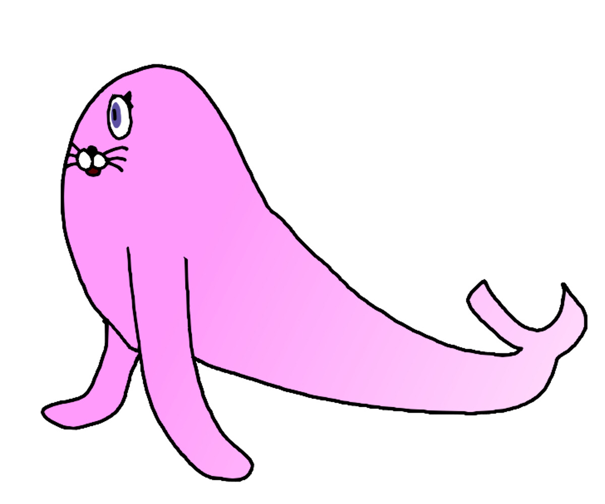 ArtStation - Lucindy the pink seal (Character created by me)