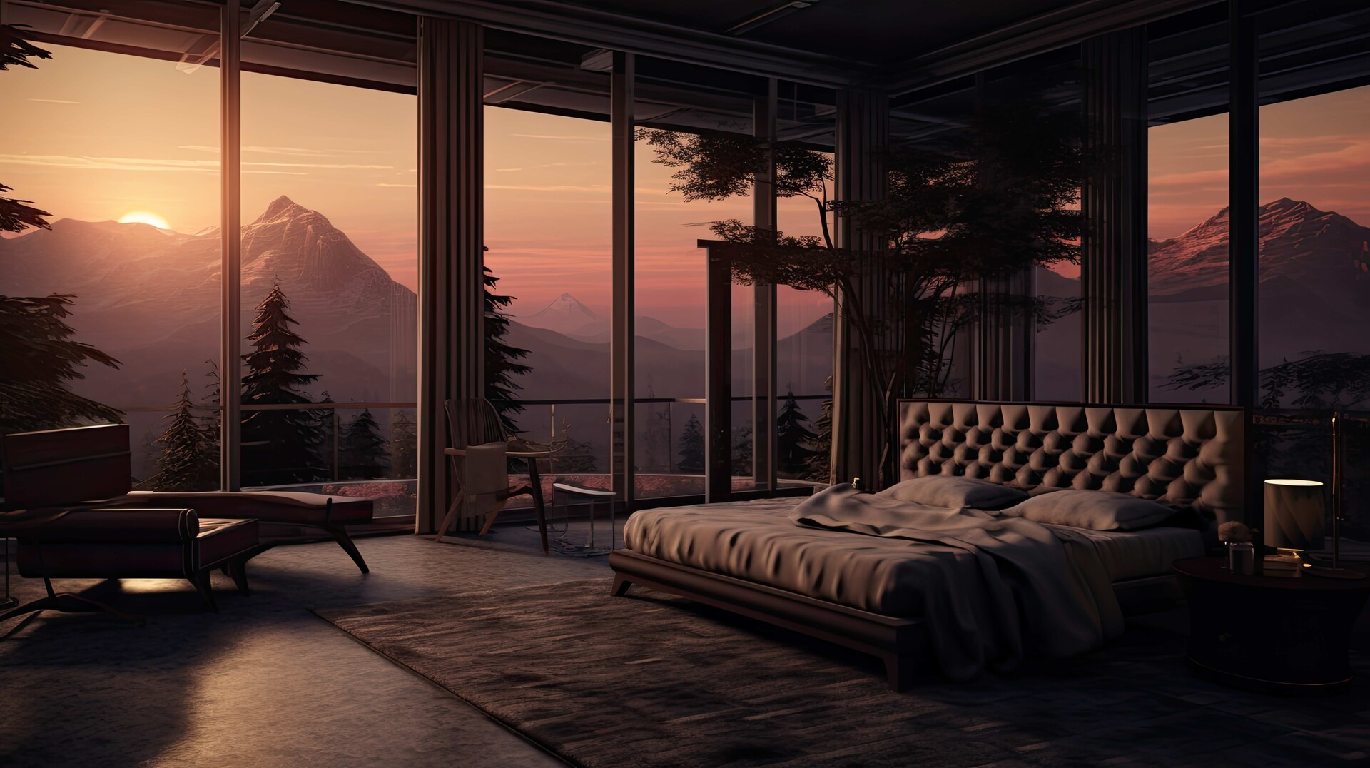 ArtStation - Five-Star Mountain View Suite - Interior Reference Package