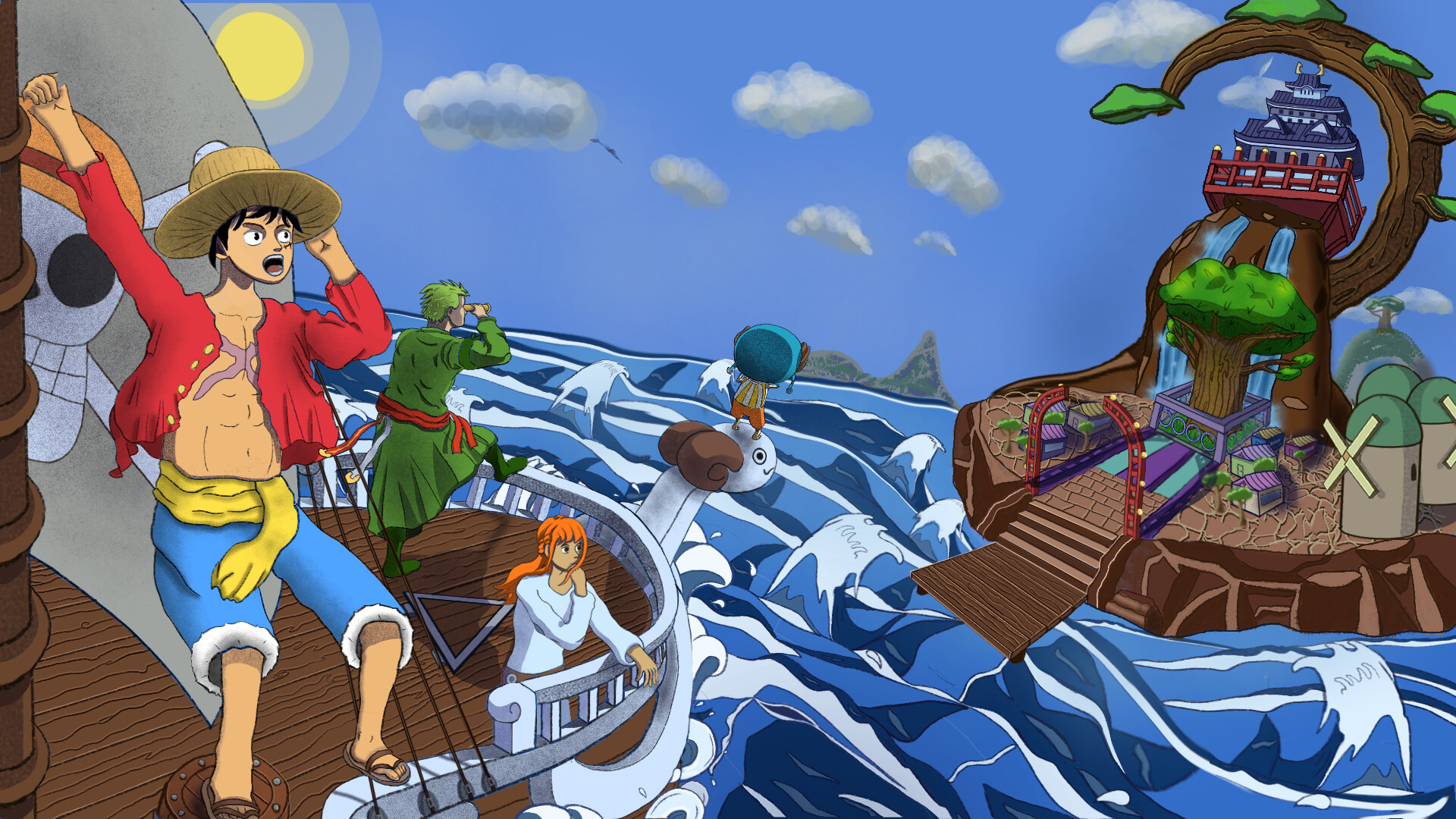 ArtStation - One Piece Fanart for @Trent Kaniuga 's April's Monthly ...