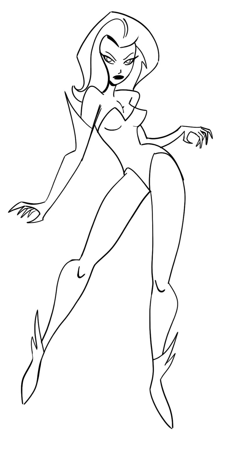 poison ivy batman coloring pages