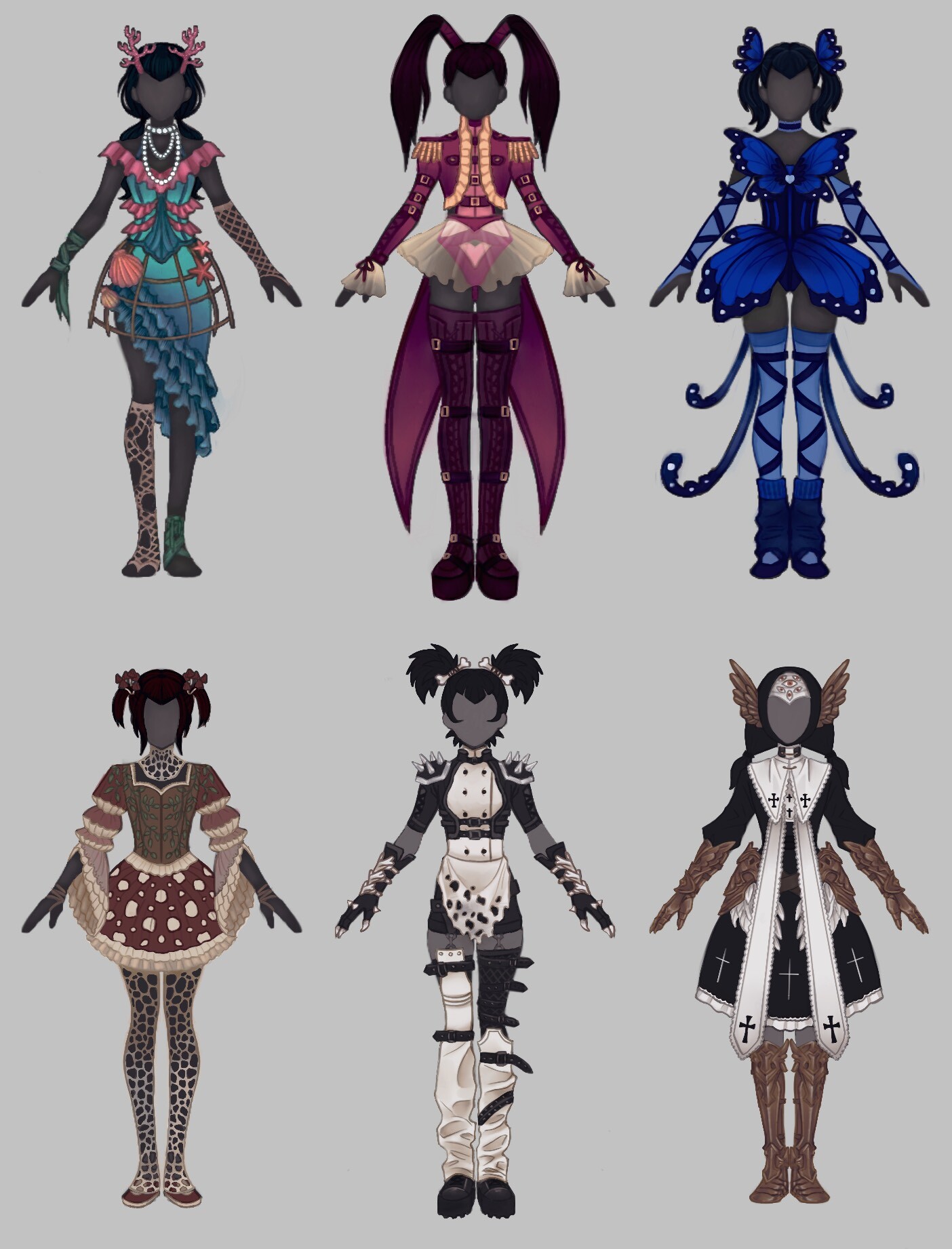 ArtStation - Protagonist alternate outfits