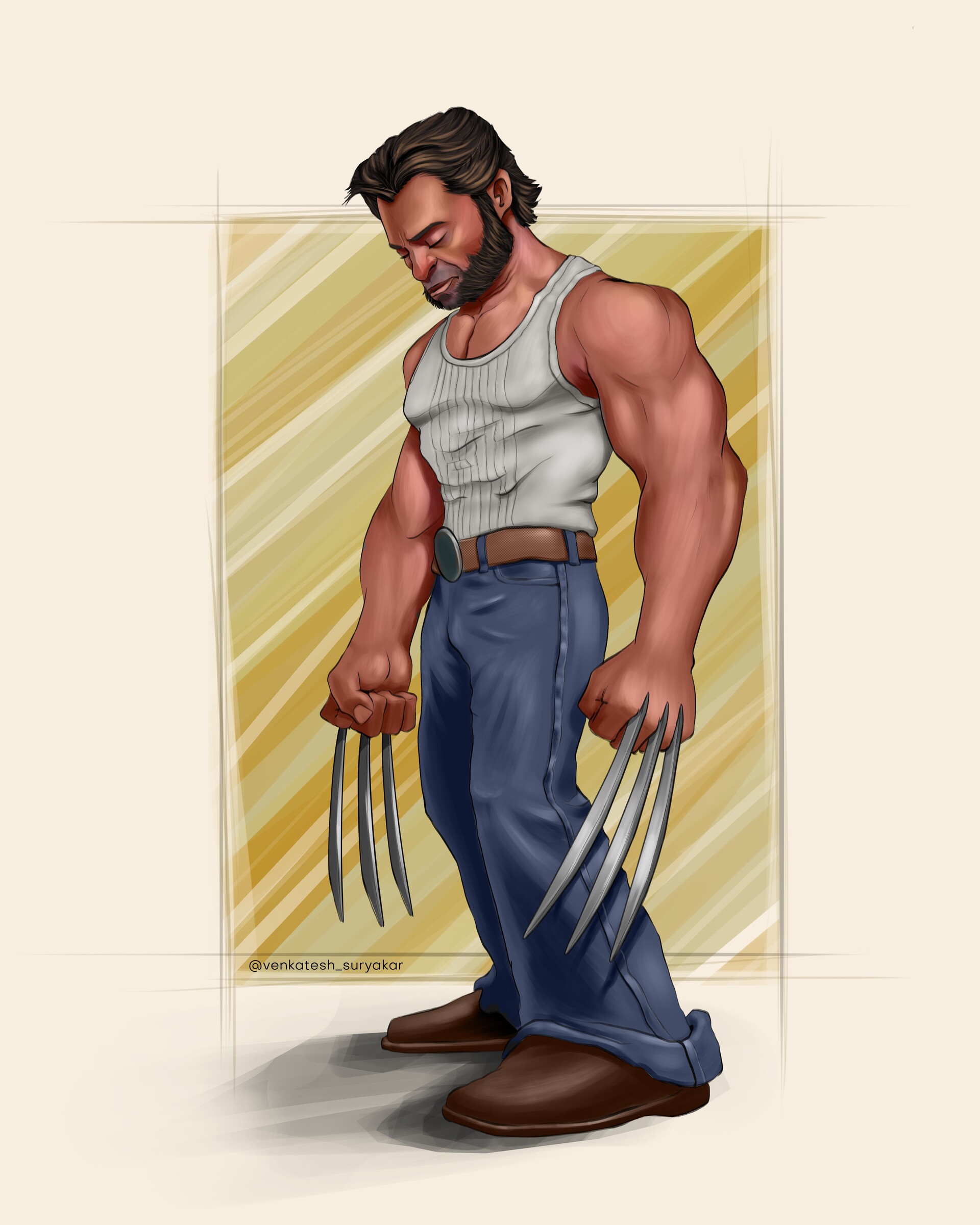 ArtStation - Wolverine Digital Art