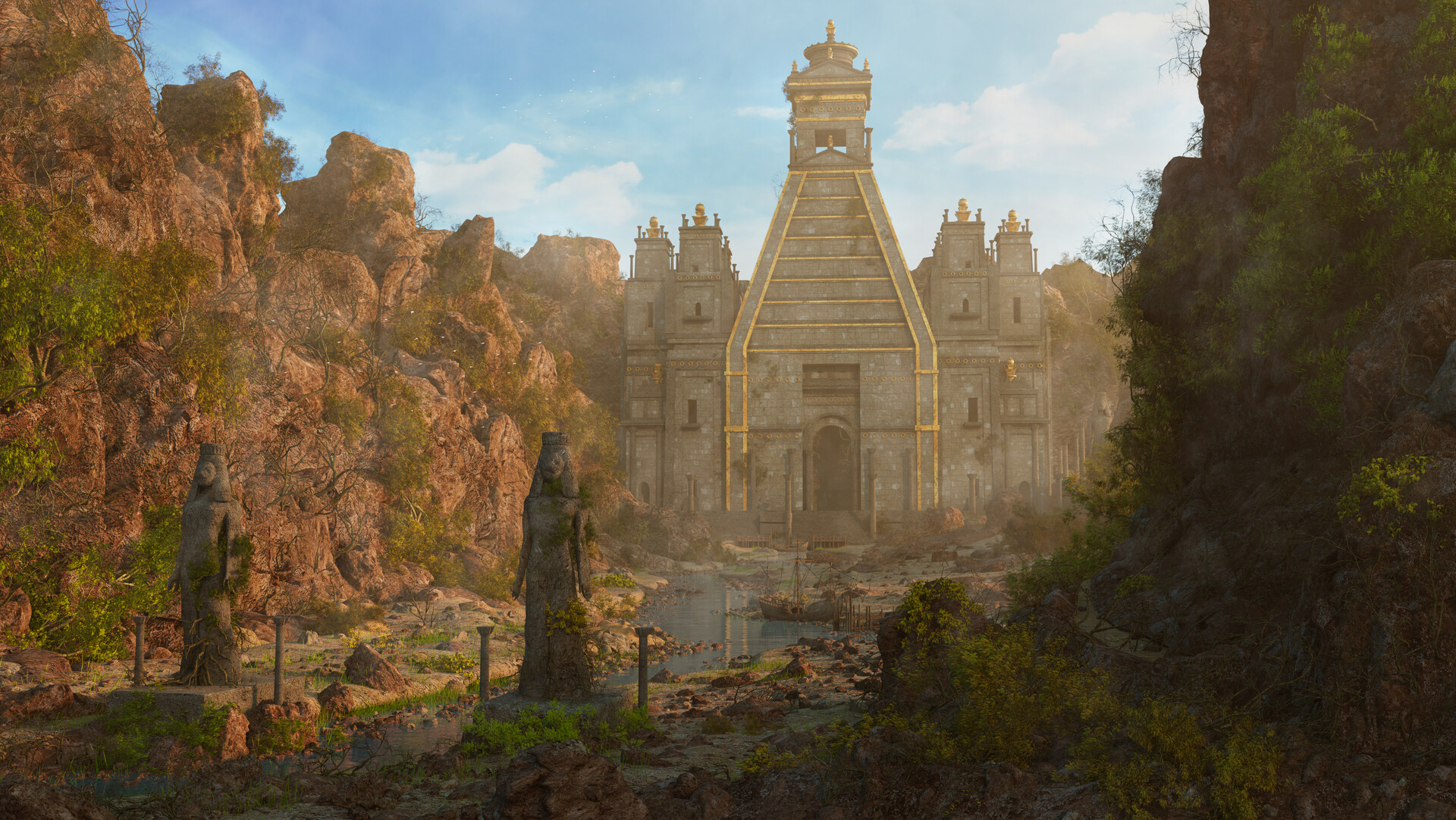 ArtStation - Pyramid Temple