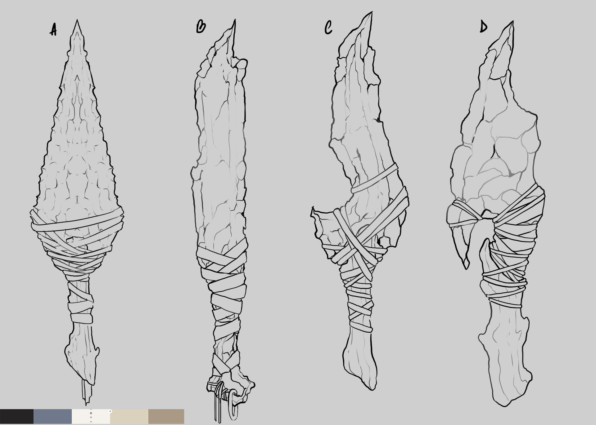 The art of yuvi - Stone knife | Moonhound studio