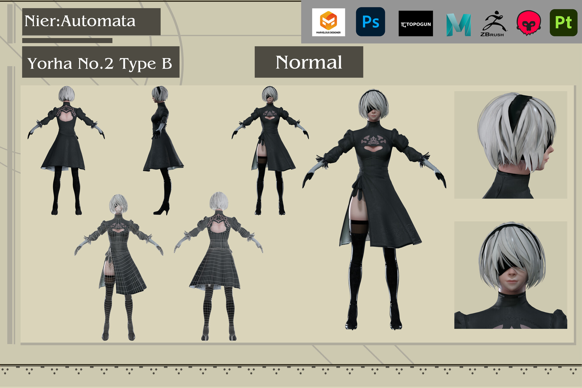 ArtStation - Yorha No.2 Type B