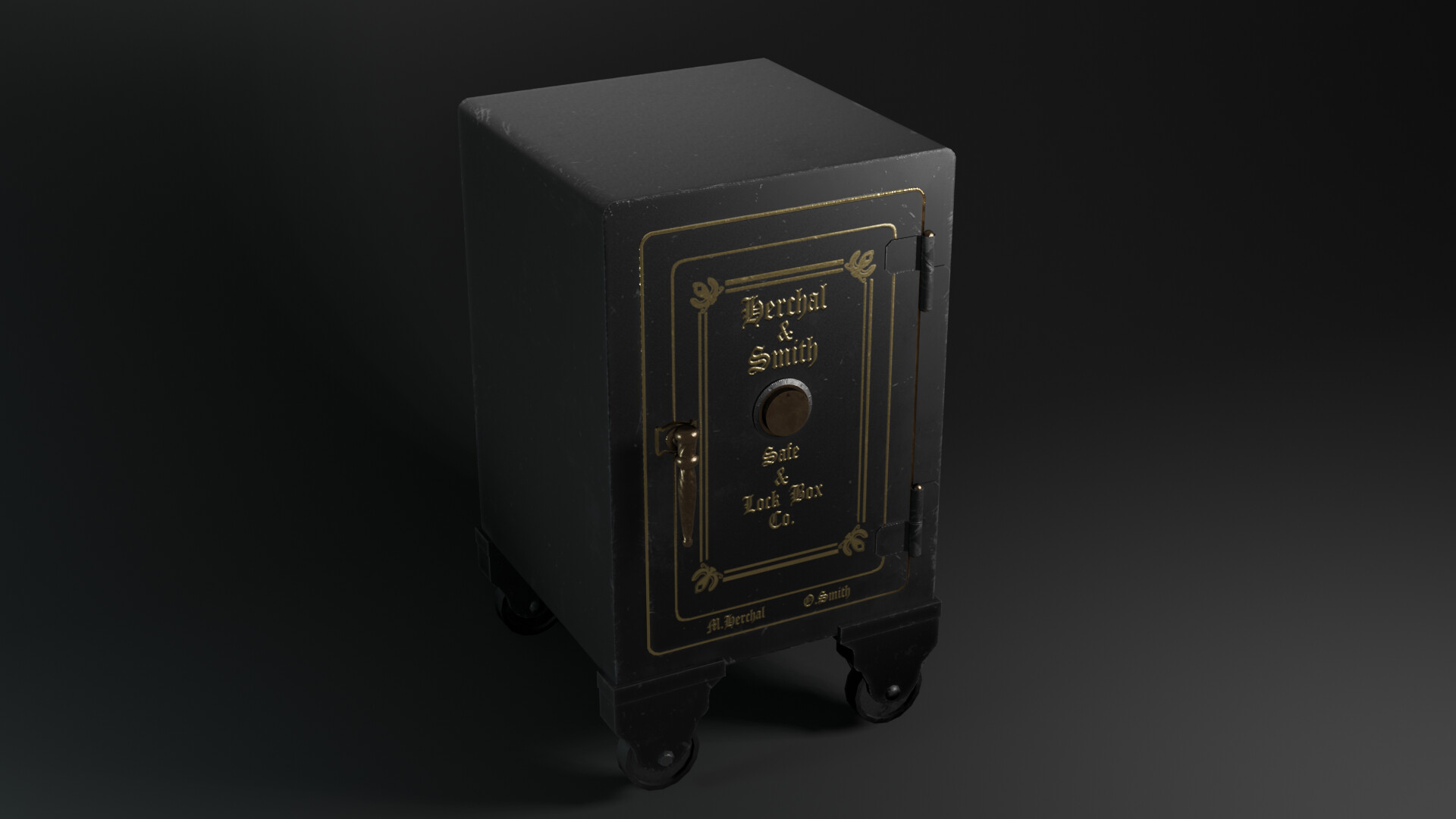 ArtStation - Western Antique Safe 3D Game Prop
