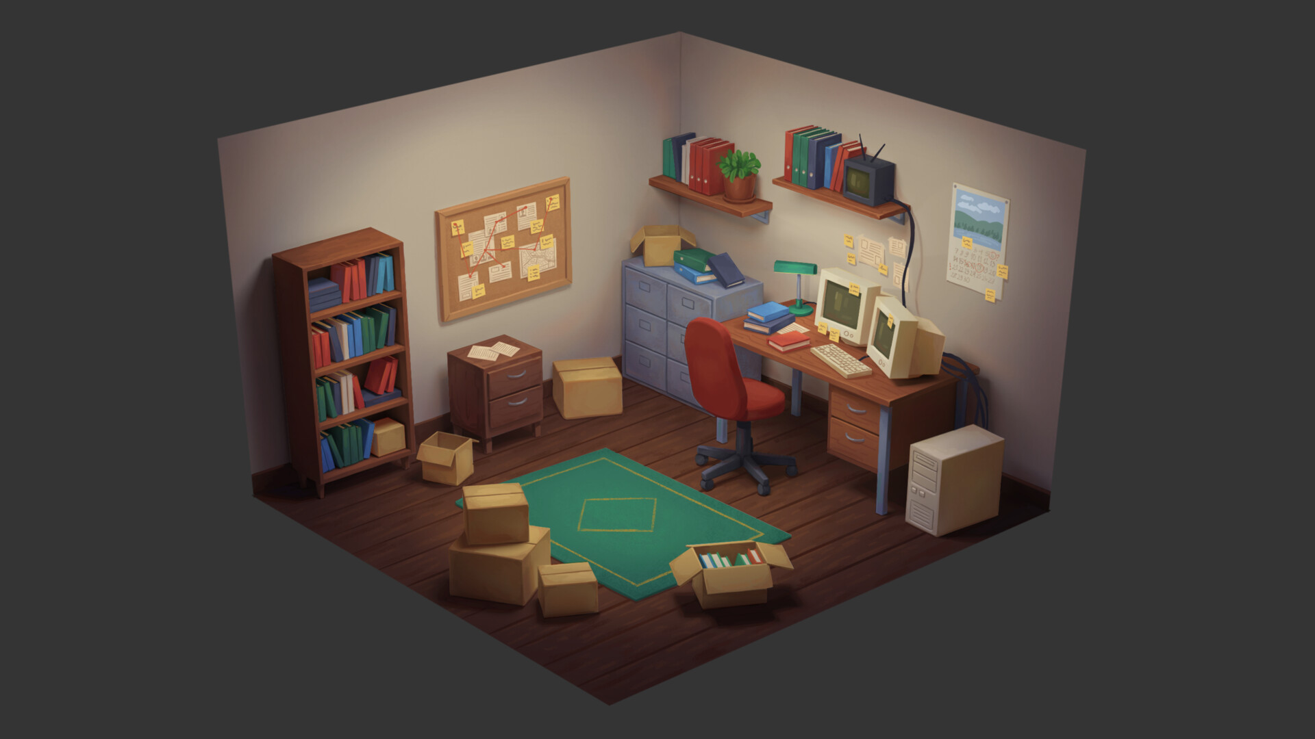 ArtStation - Detective's room