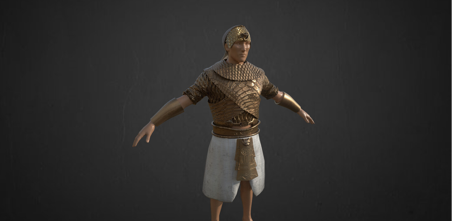 ArtStation - Egyptian Generals armor WIP asset